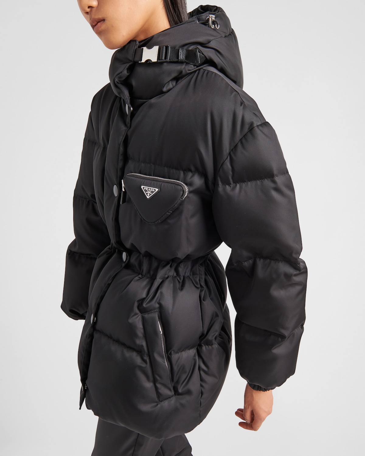 Black Re-nylon Down Jacket | PRADA