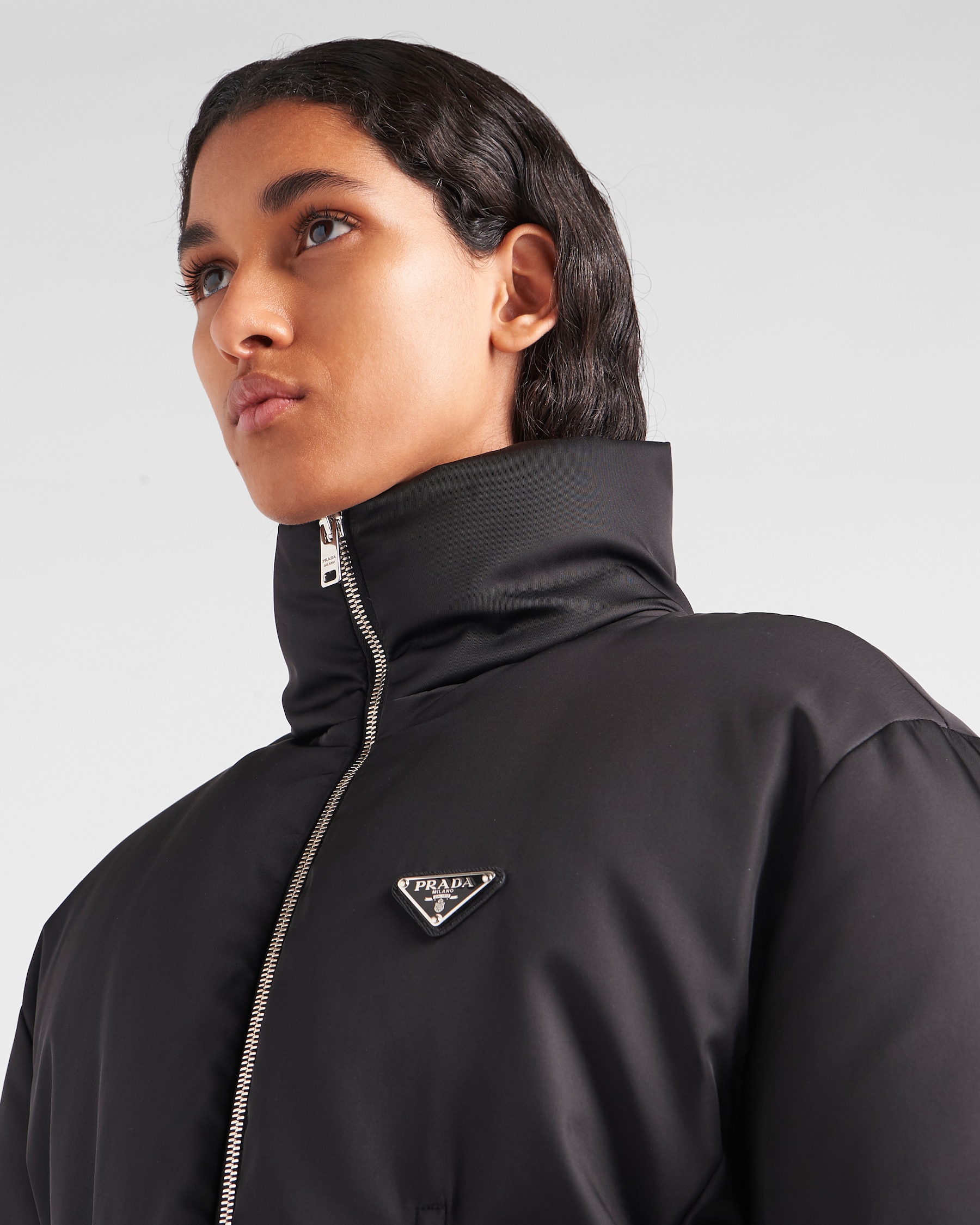 Black Re-nylon Down Jacket | PRADA