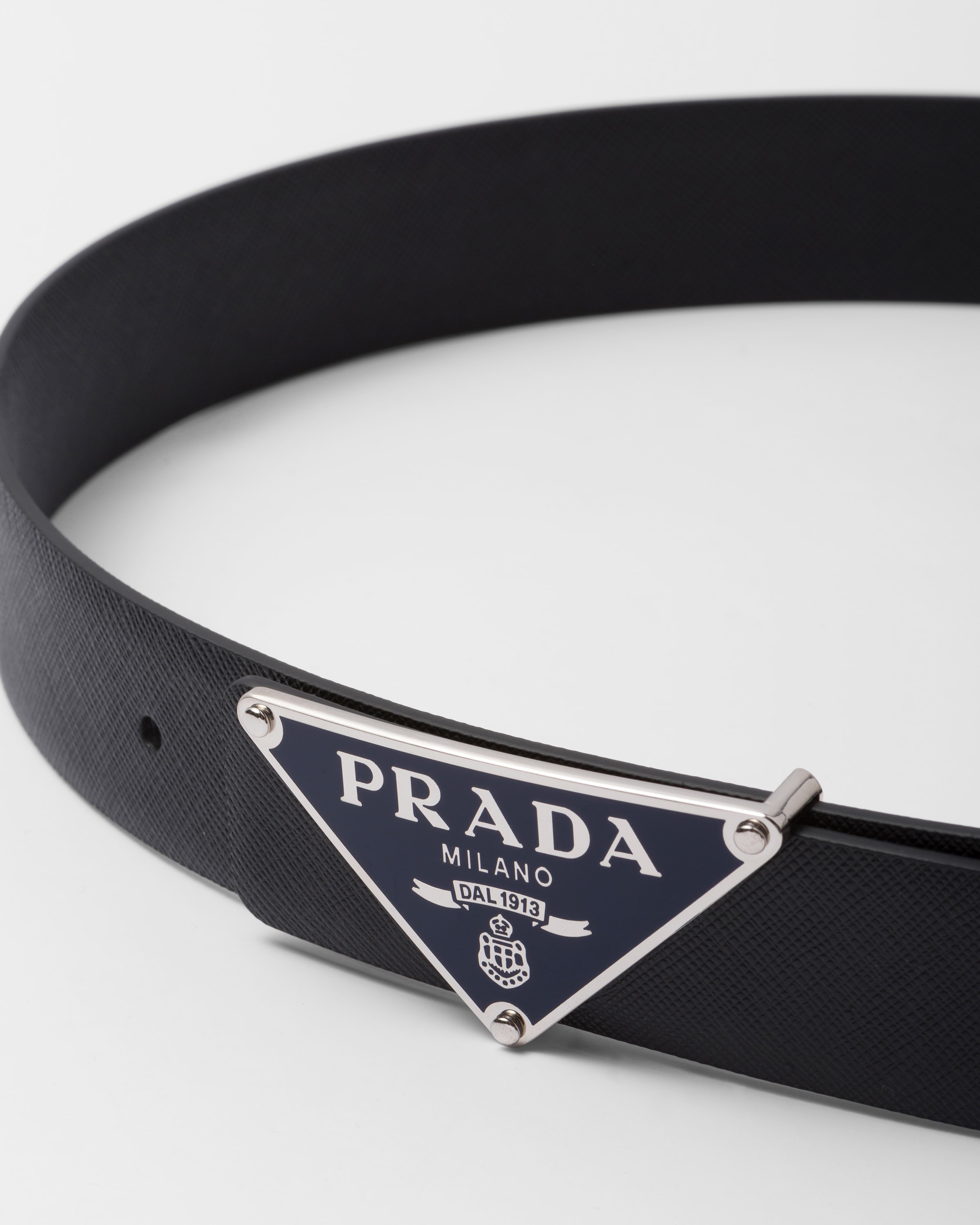 Bluette Enameled metal belt buckle | Prada