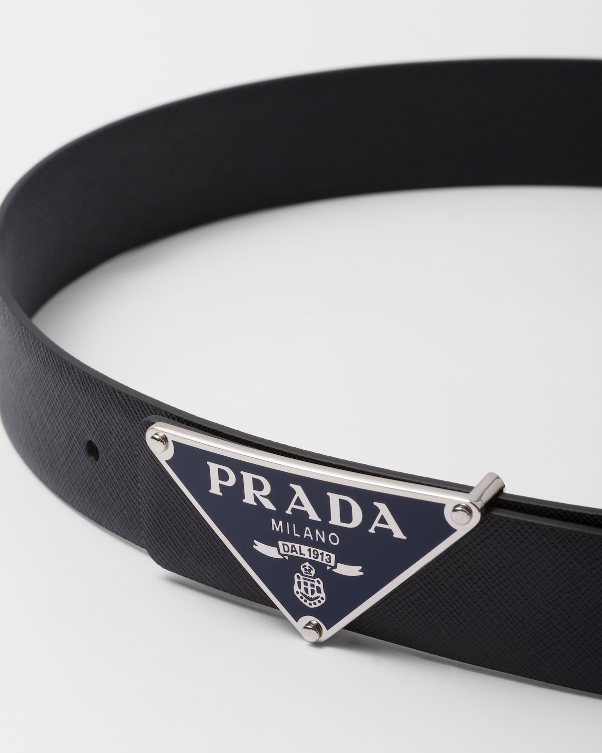 Bluette Enameled Metal Belt Buckle | PRADA