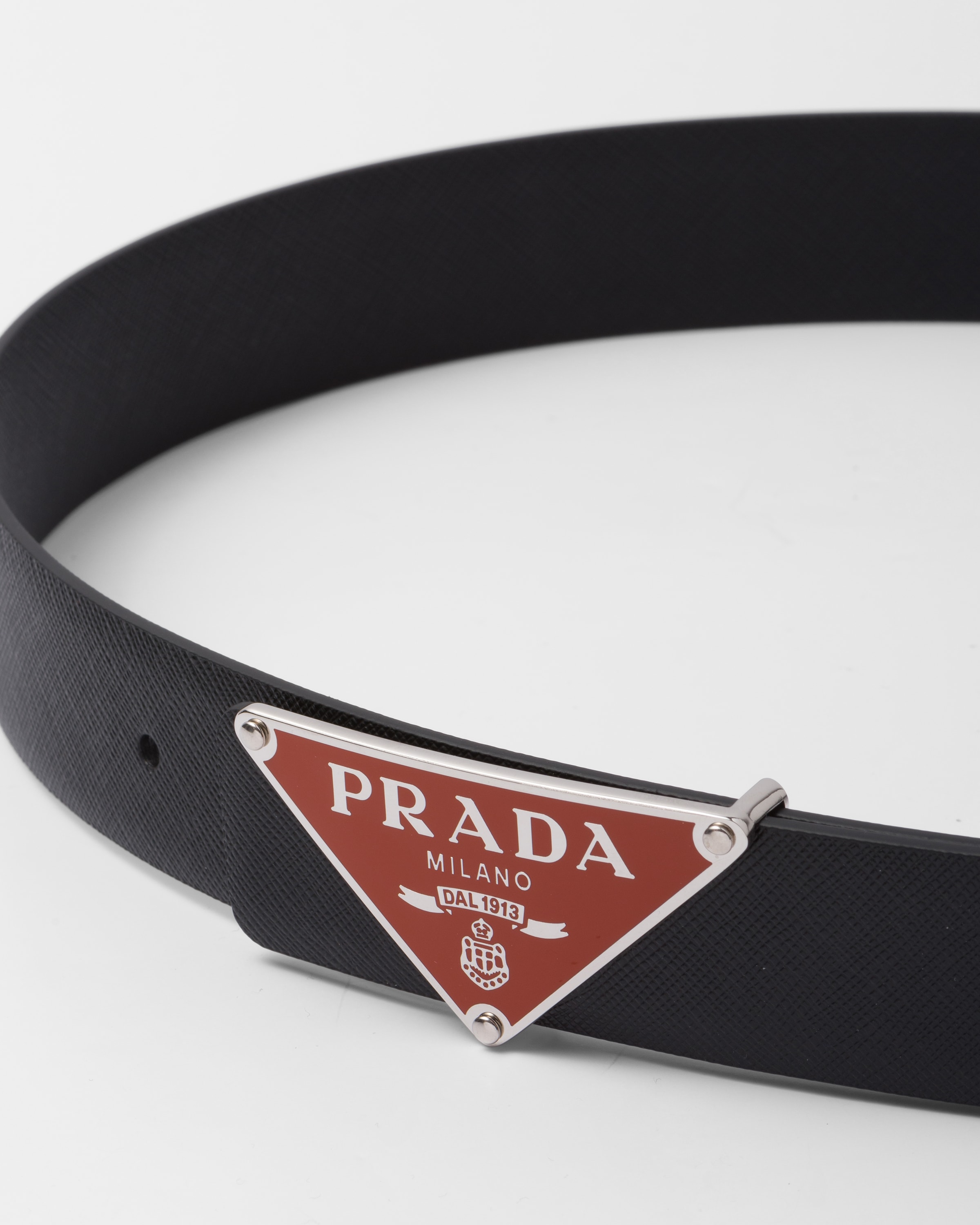 Papaya Enameled metal belt buckle | Prada