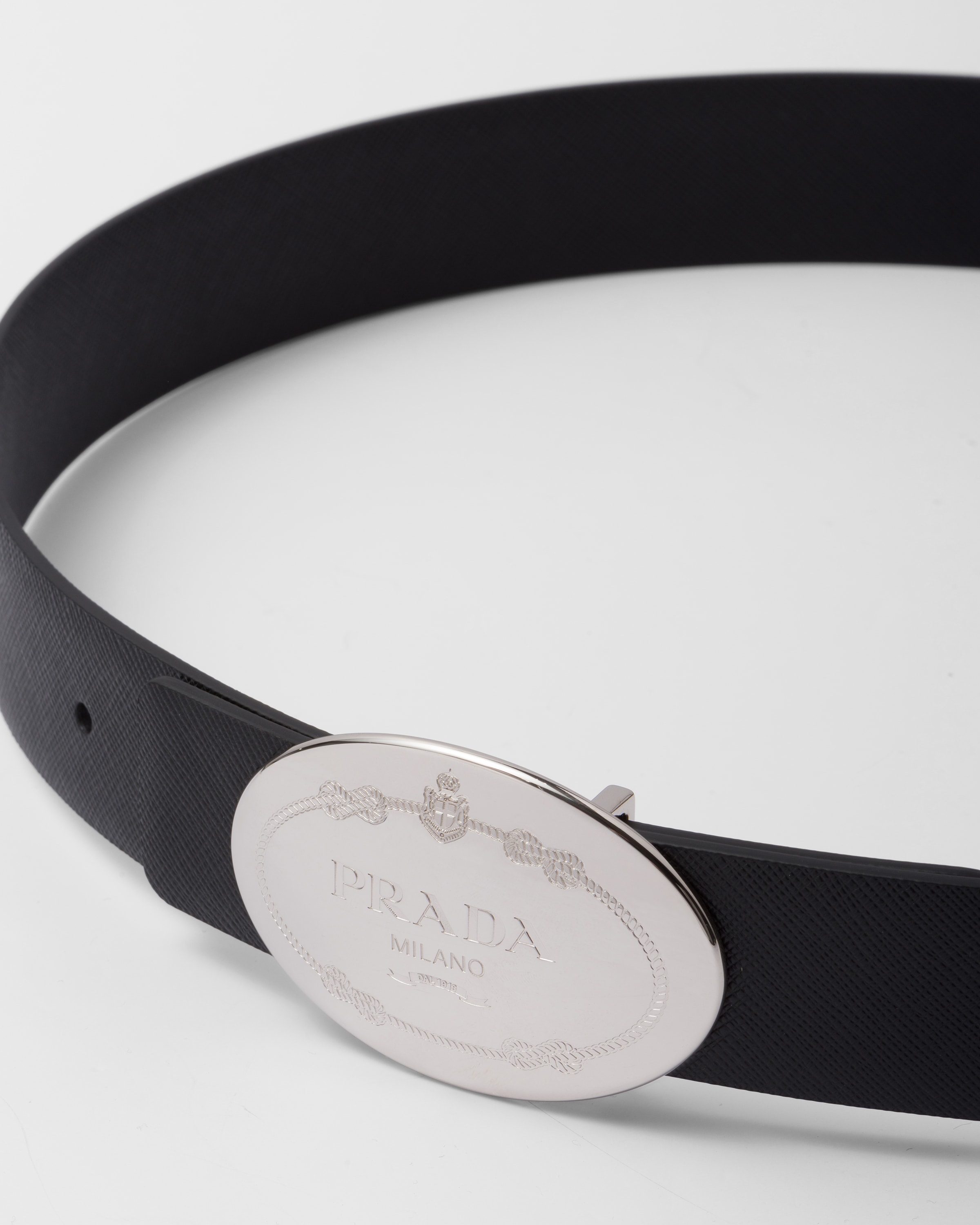 Polished Steel Metal Belt Buckle | PRADA