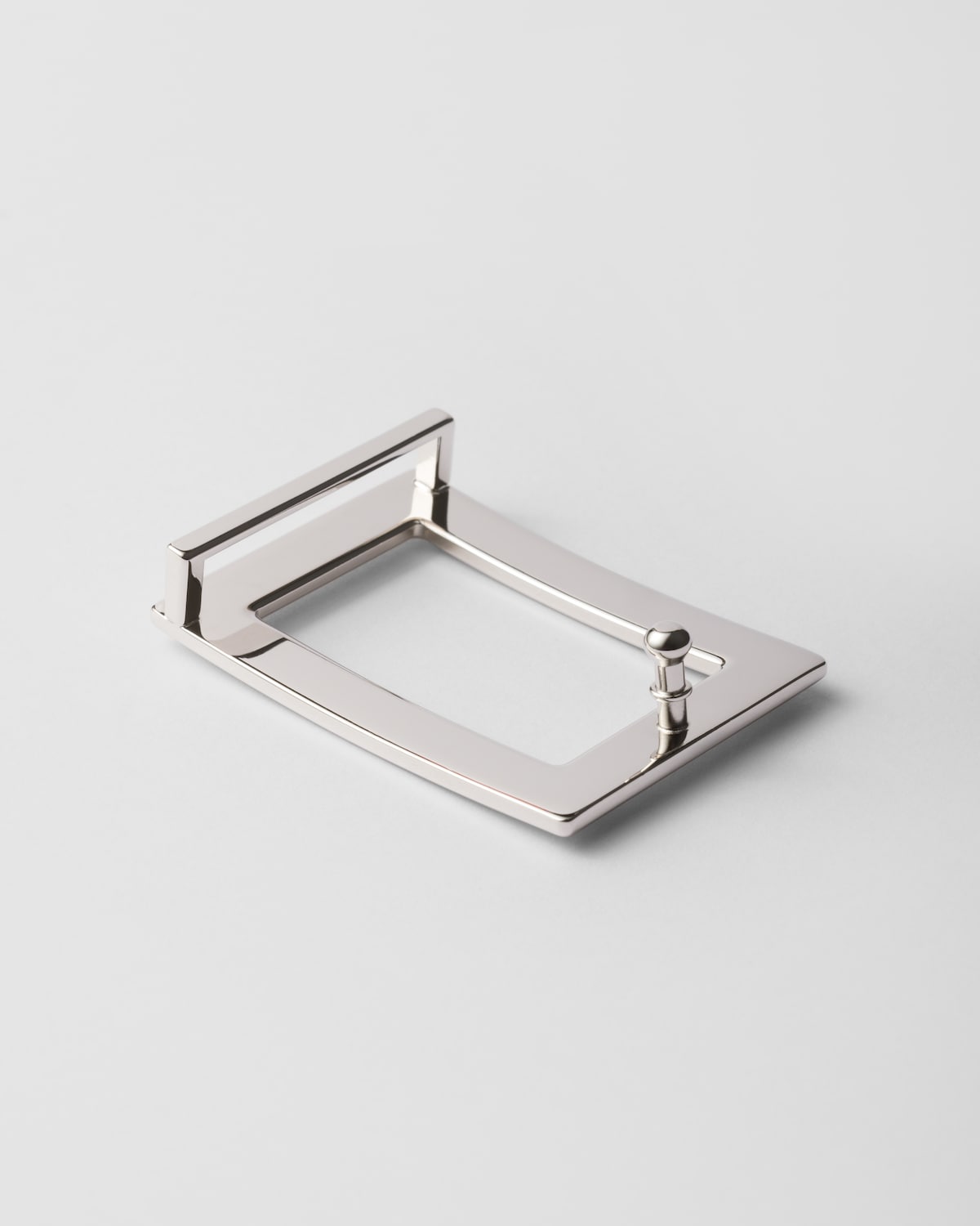 Polished Steel Metal Belt Buckle | PRADA
