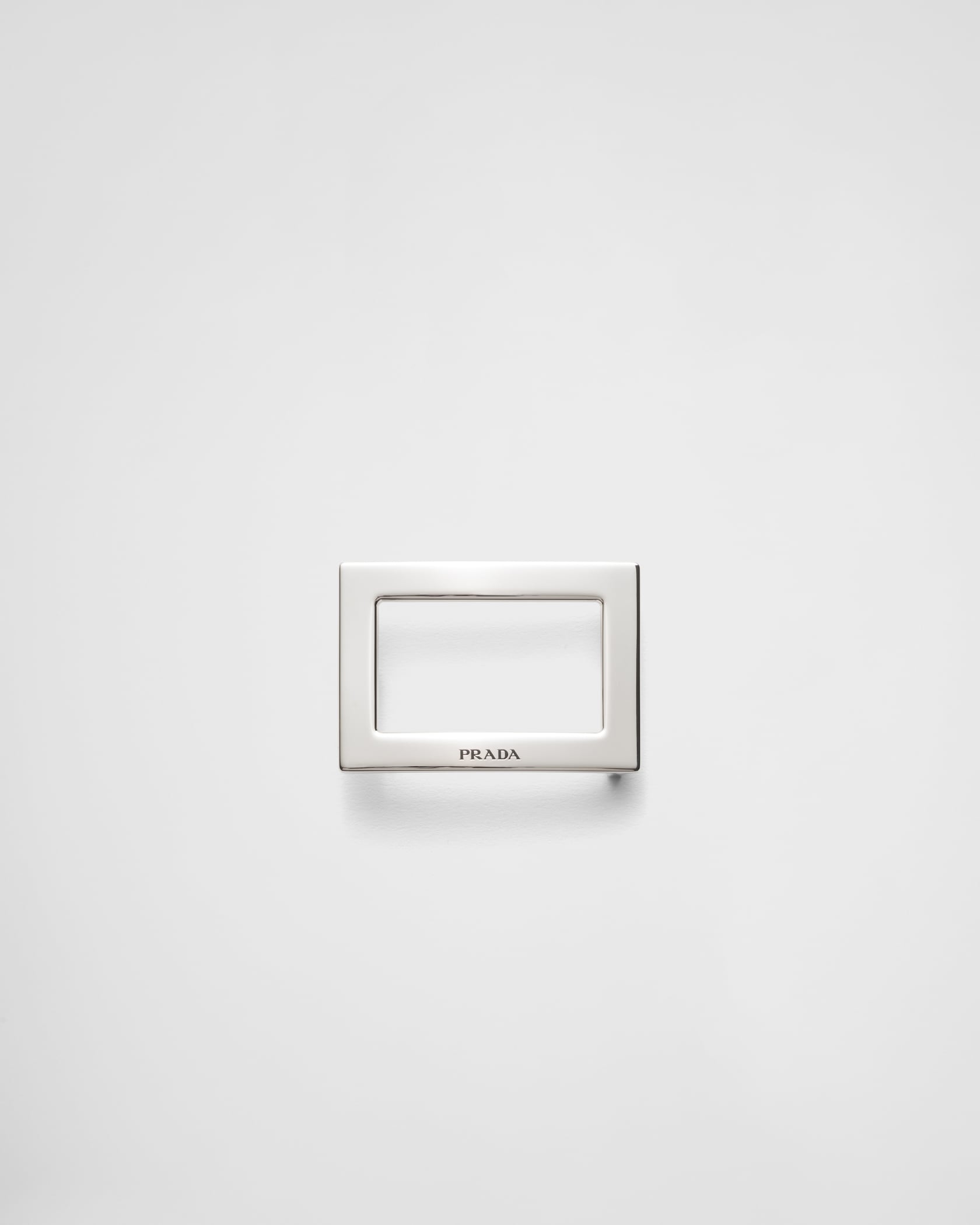 Polished Steel Metal Belt Buckle | PRADA