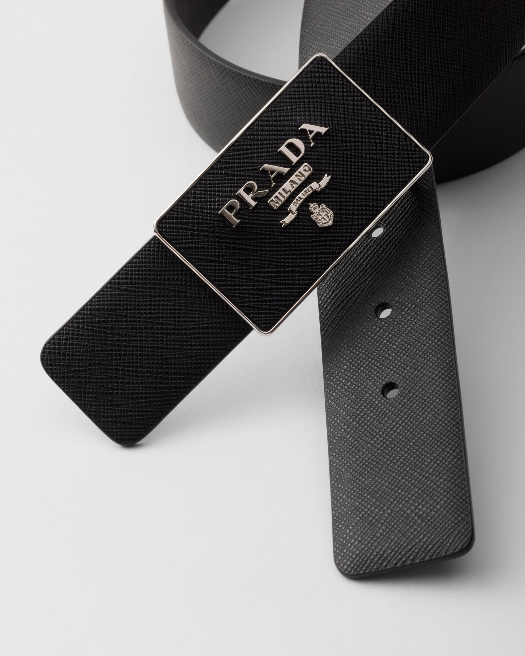 Black Metal Belt Buckle | PRADA
