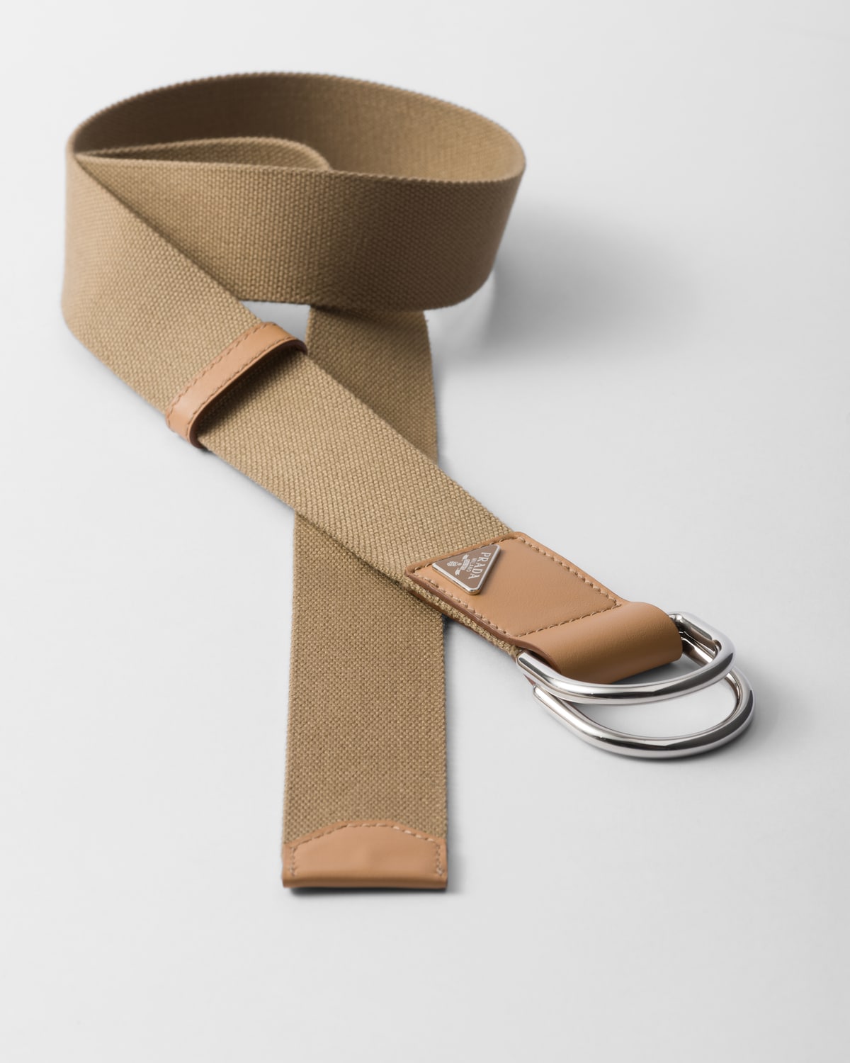 Desert Beige Cotton Belt | PRADA