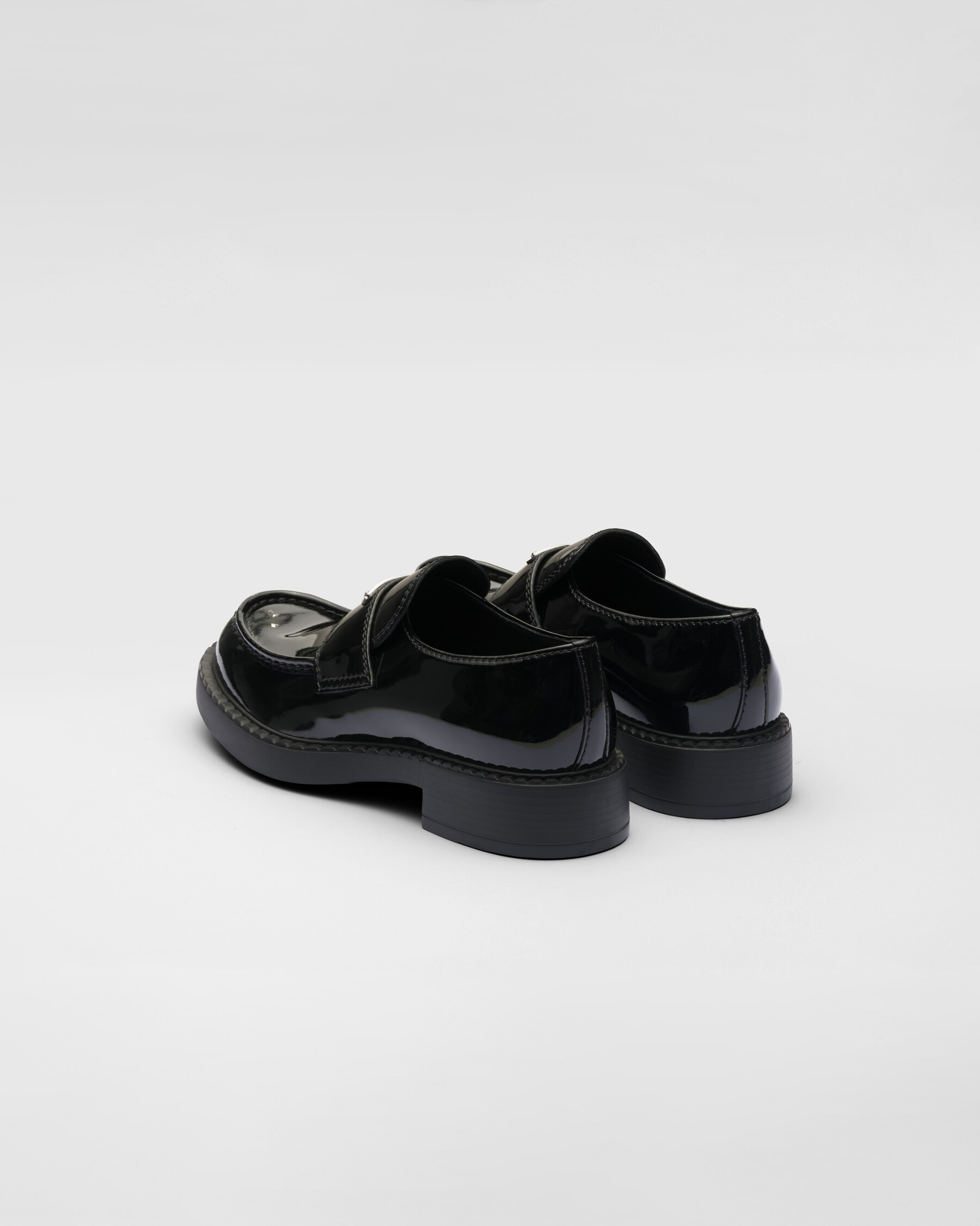 Black Patent Leather Loafers | PRADA