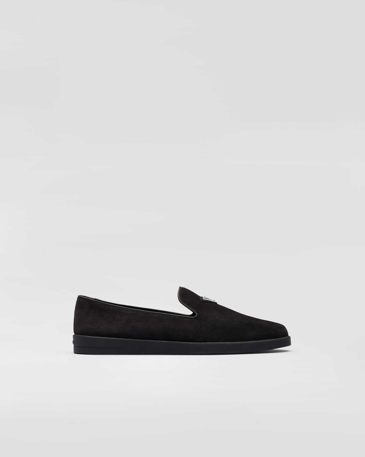 Black Suede Slippers | PRADA