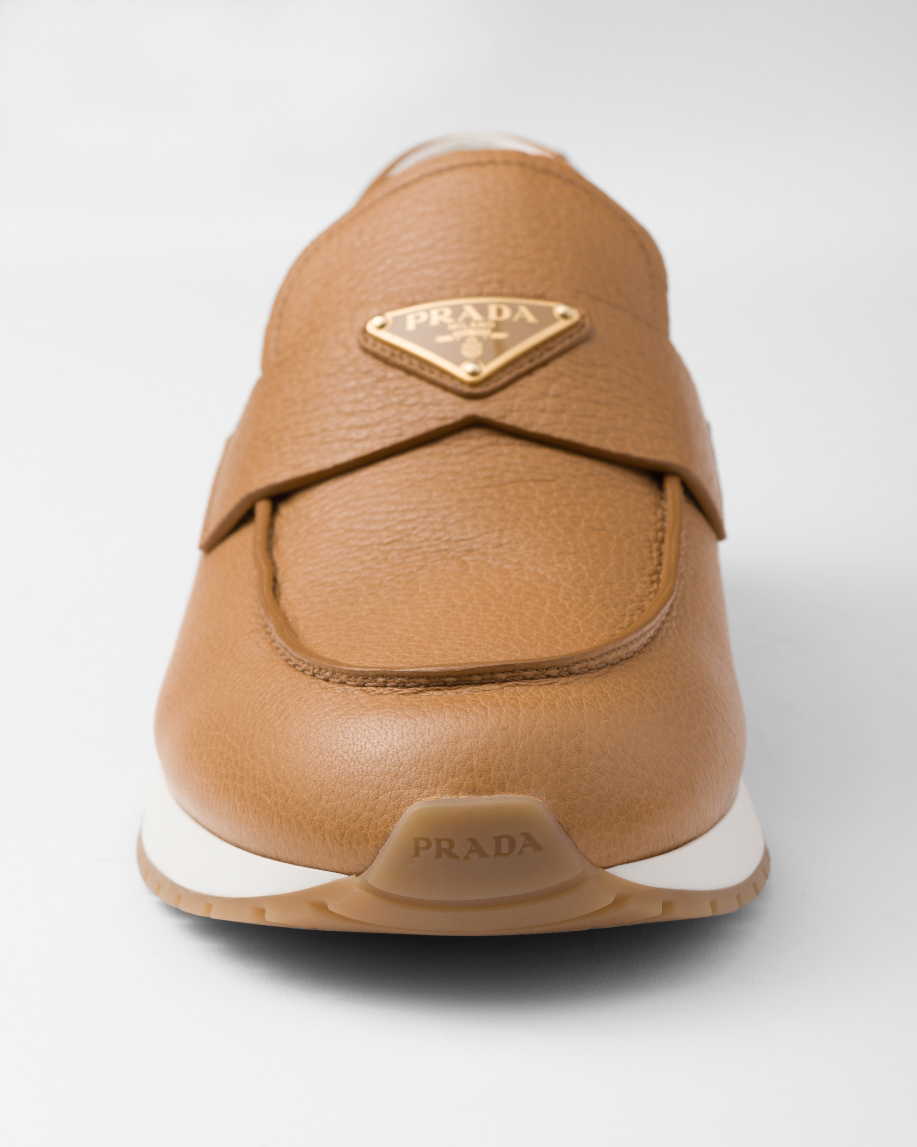 Natural Leather Loafers | PRADA