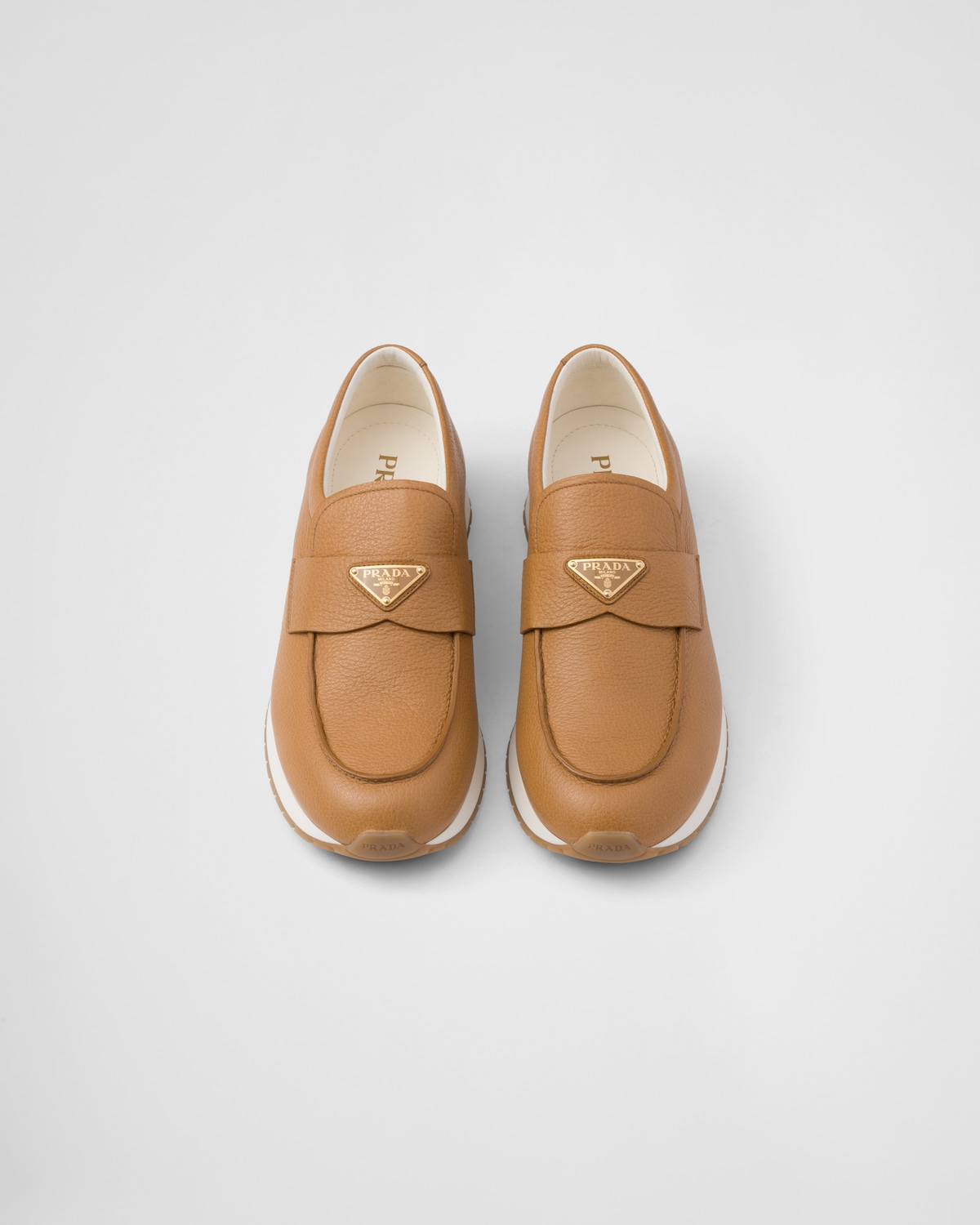 Natural Leather Loafers | PRADA