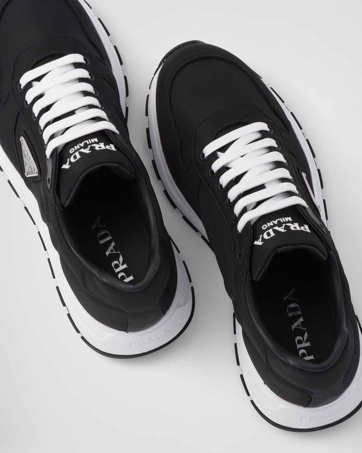 Black Prax 01 Re-nylon Sneakers | PRADA