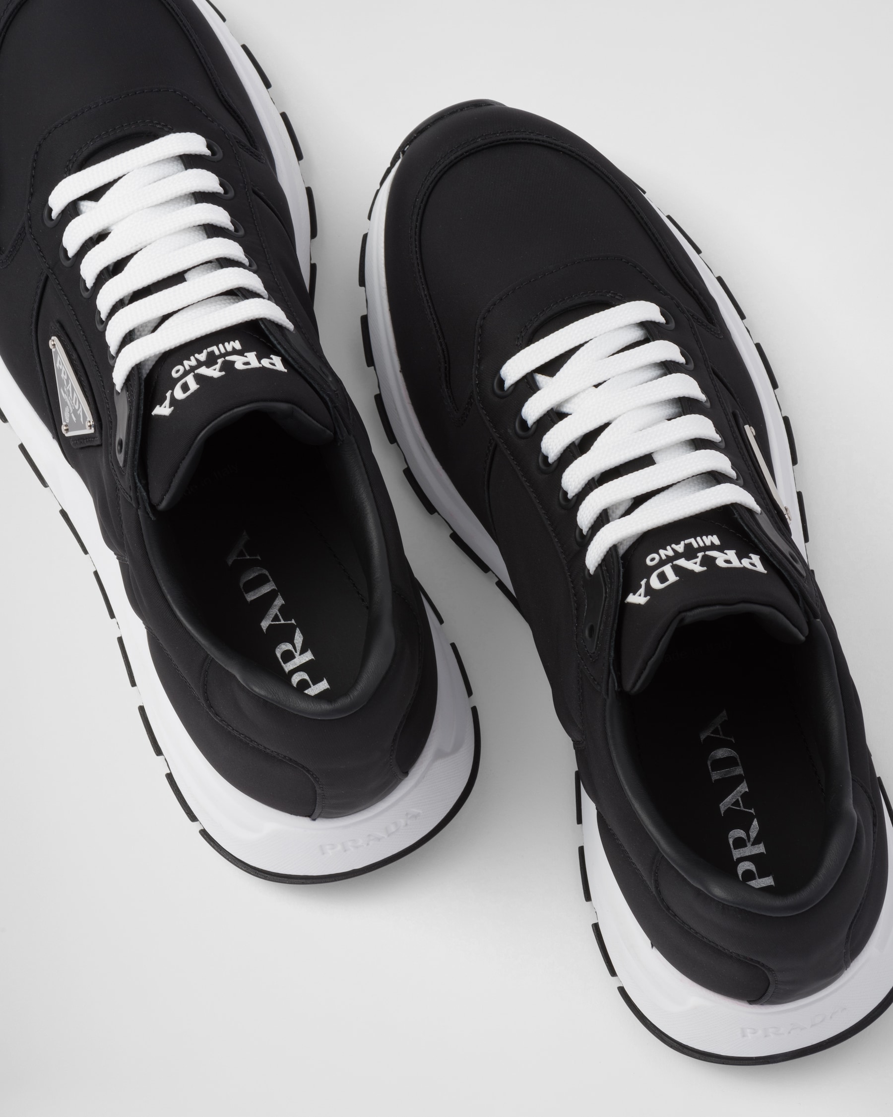 Black Prax 01 Re-nylon Sneakers | PRADA