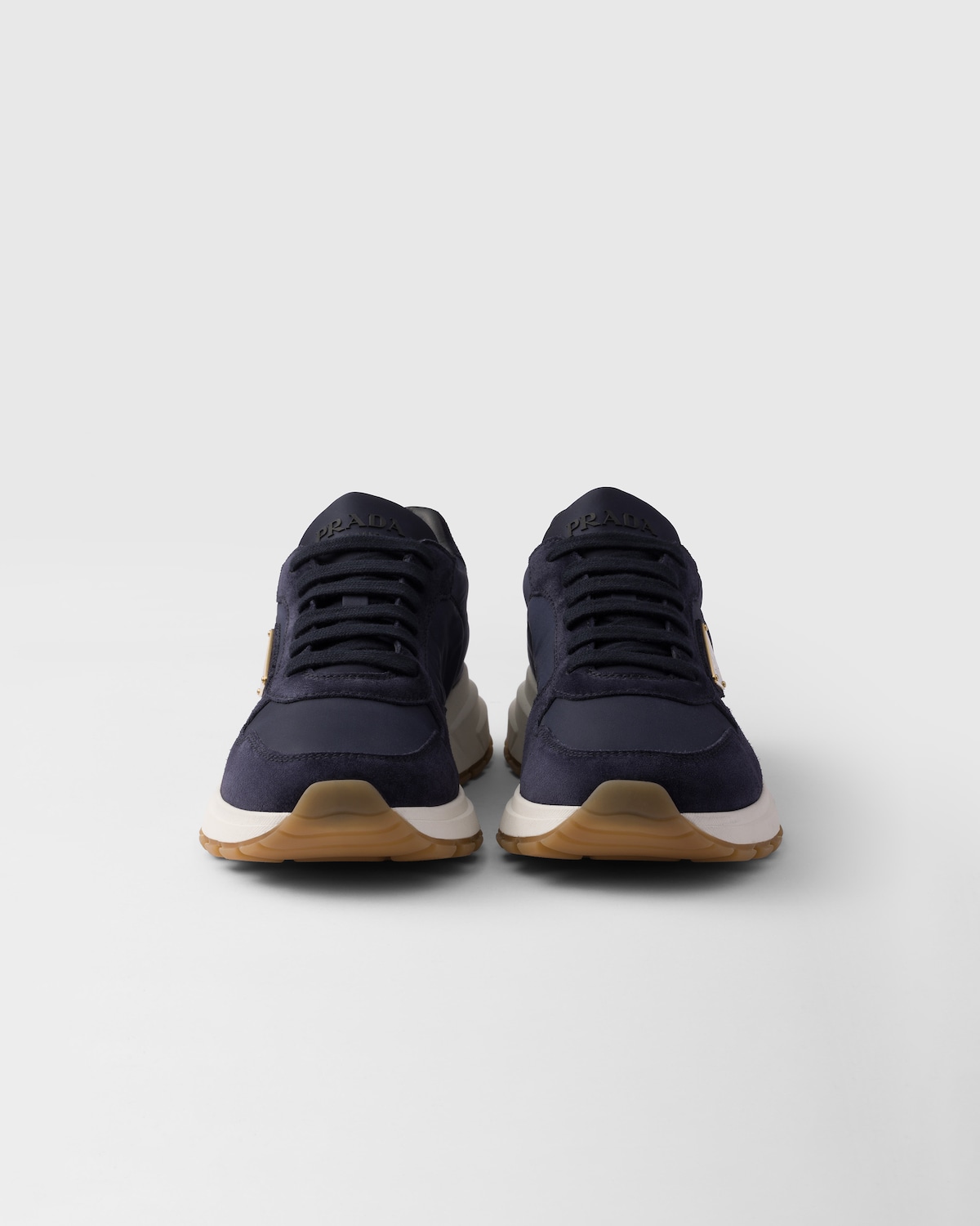 Navy Prax 01 Re-nylon And Suede Sneakers | PRADA