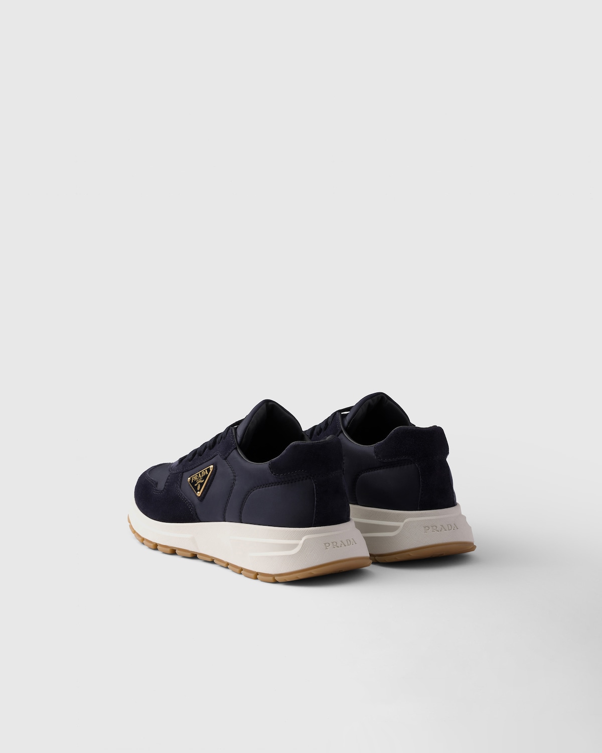 Navy Prax 01 Re-nylon And Suede Sneakers | PRADA