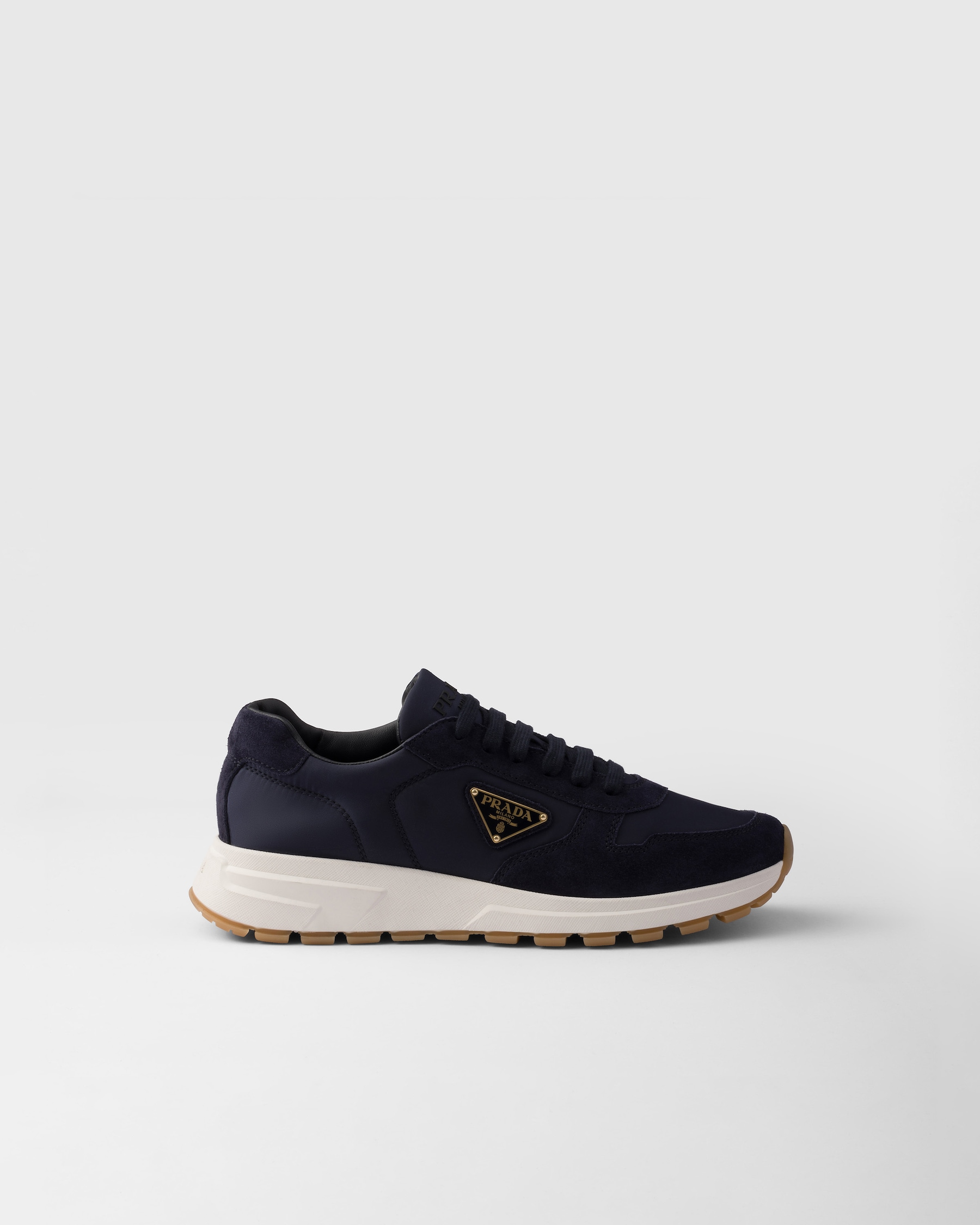 Navy Prax 01 Re-nylon And Suede Sneakers | PRADA