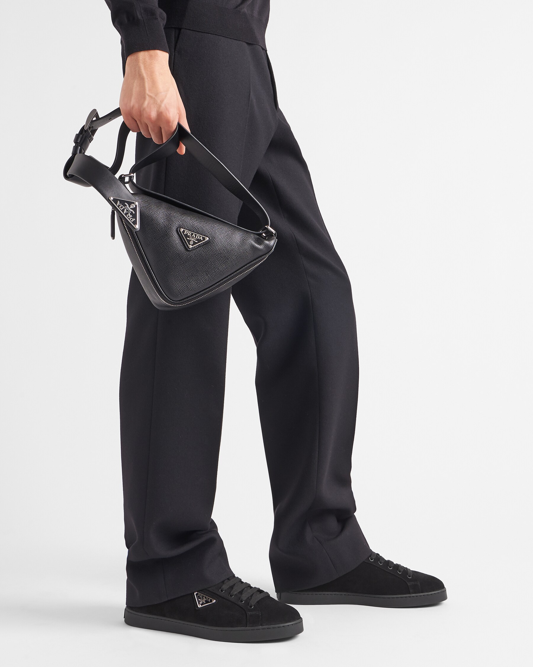 Black Suede Sneakers | PRADA