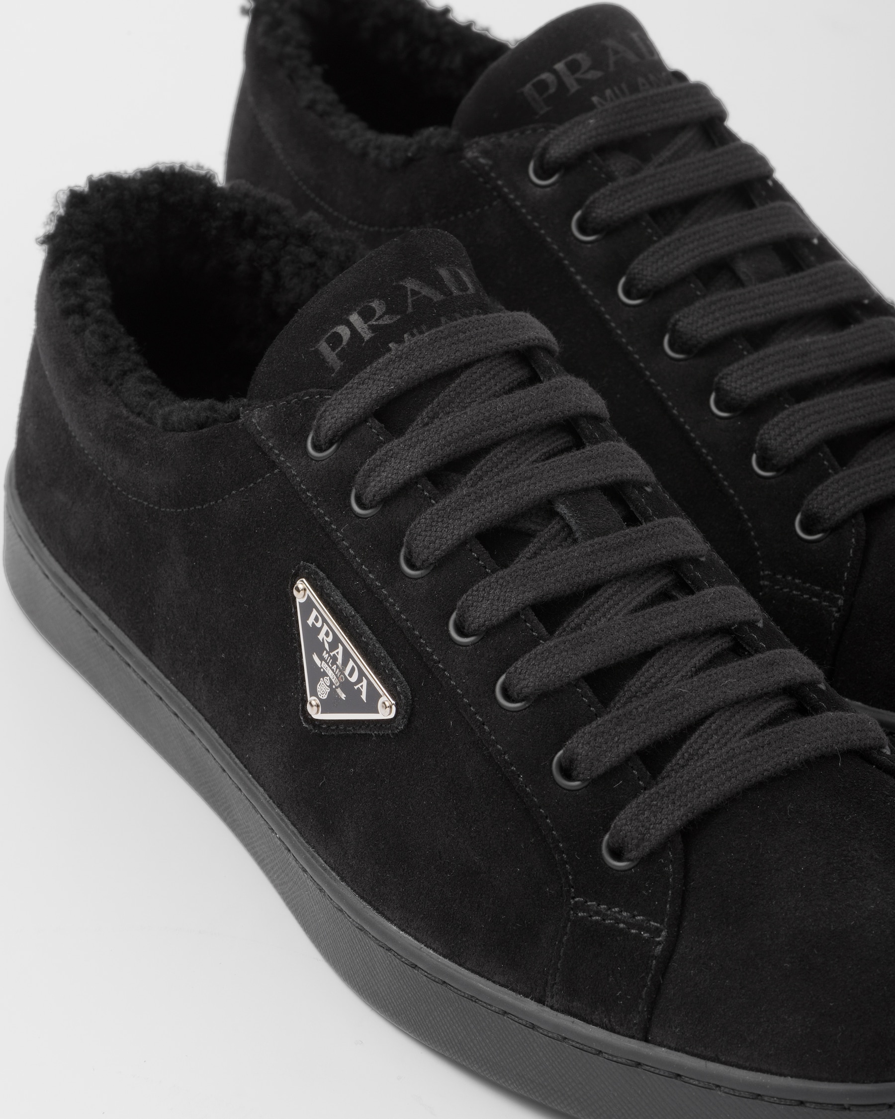 Black Suede Sneakers | PRADA