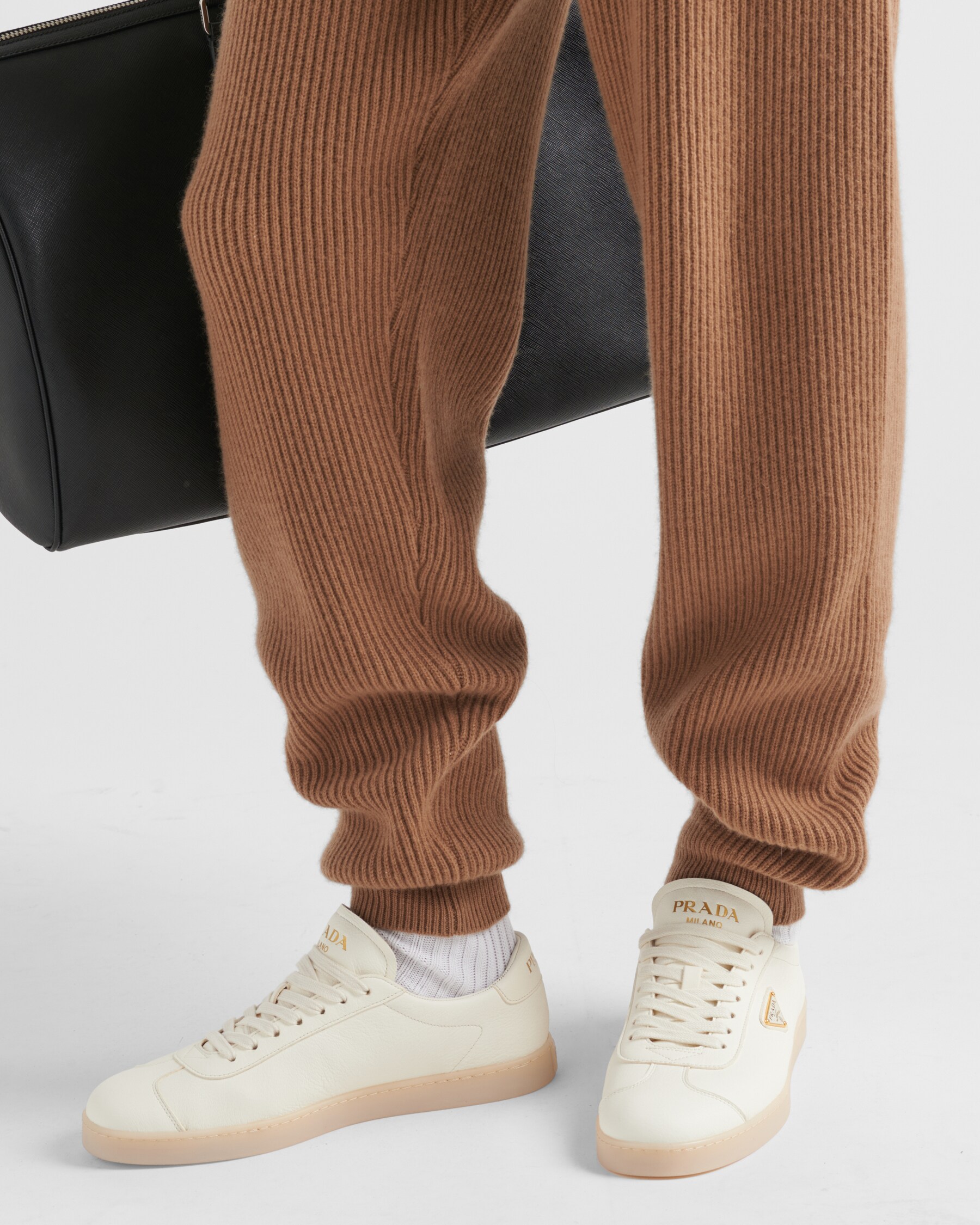 Ivory Lane Leather Sneakers | PRADA