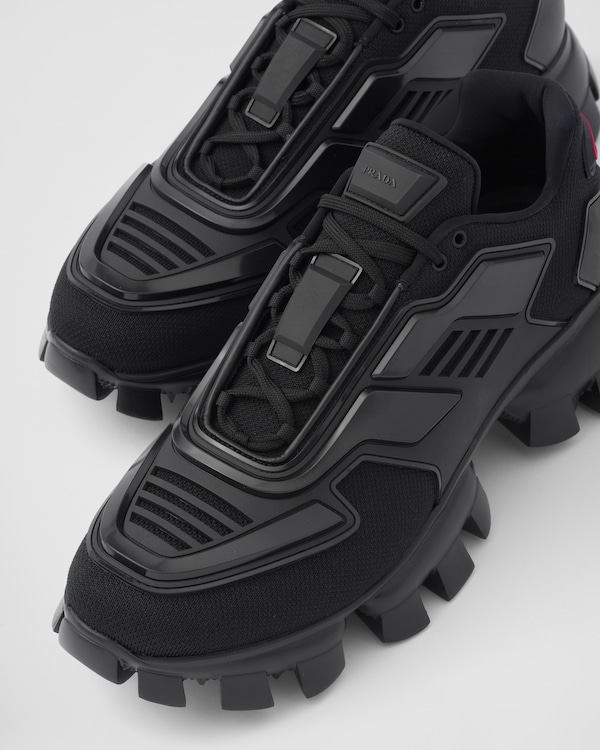 Baskets Prada Cloudbust Thunder En Tissu Noir | PRADA