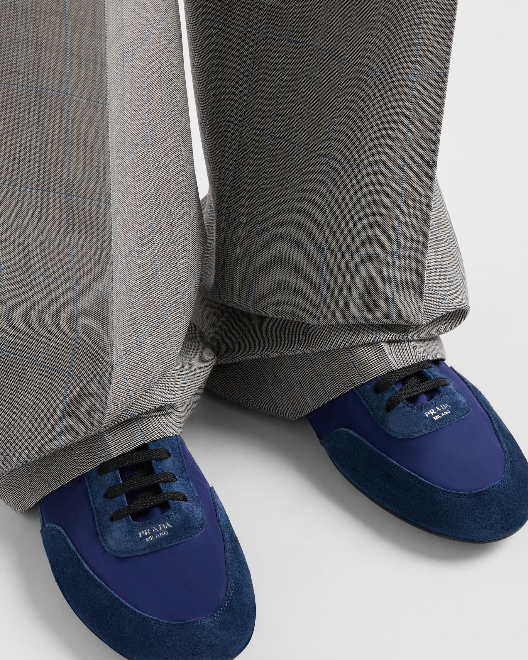 Bluette Collapse Re-nylon And Suede Elasticized Sneakers | PRADA