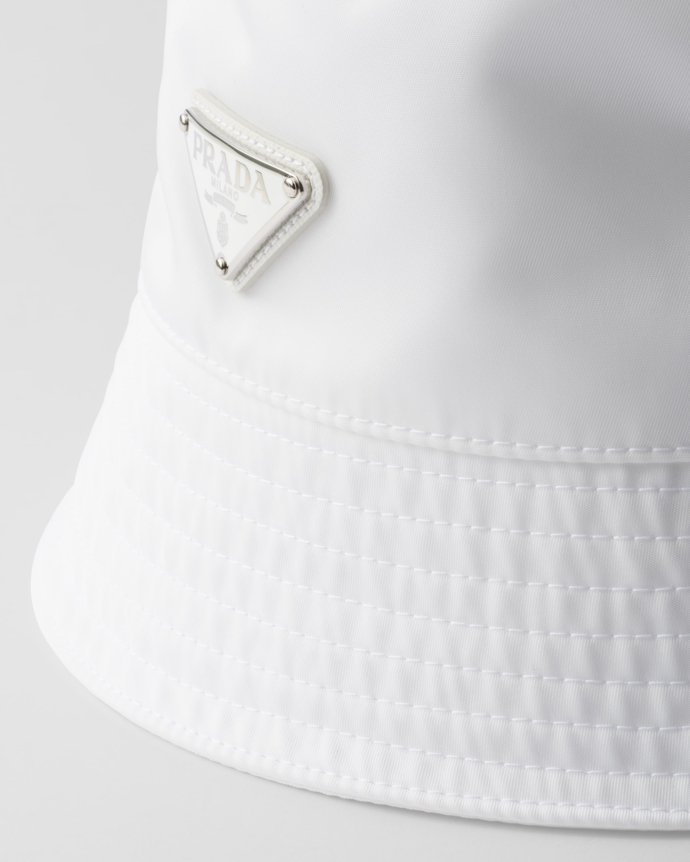 White Re-nylon Bucket Hat | PRADA