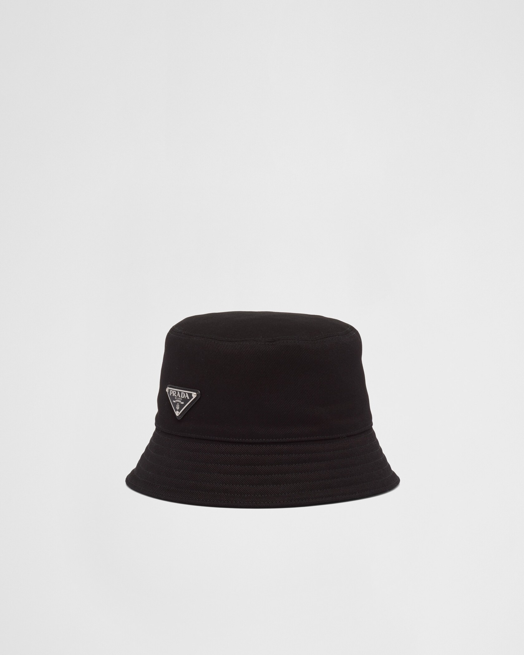 Chapéu Bucket Em Sarja Preto | PRADA