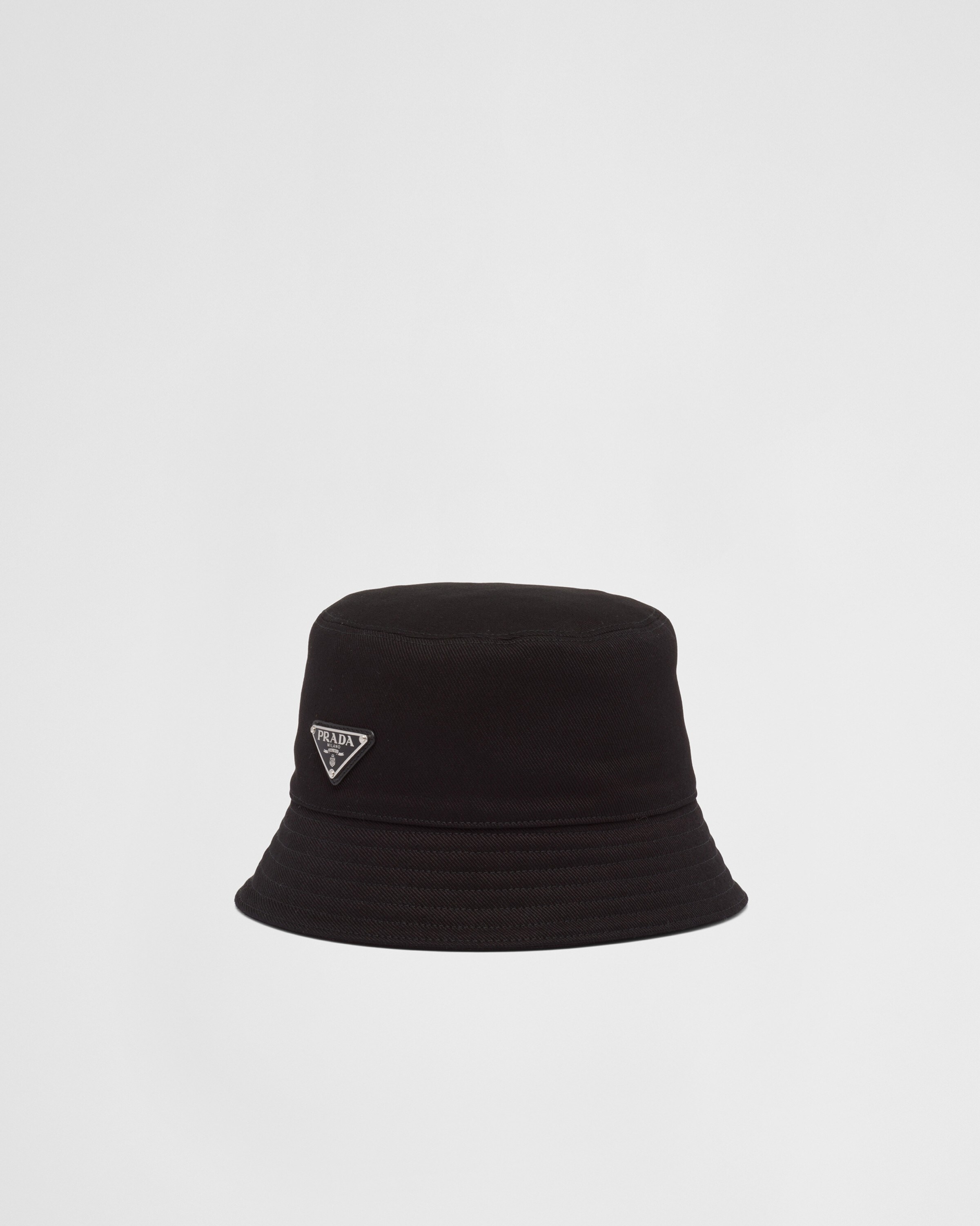 Chapéu Bucket Em Sarja Preto | PRADA