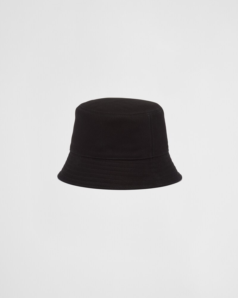 Chapéu Bucket Em Sarja Preto | PRADA