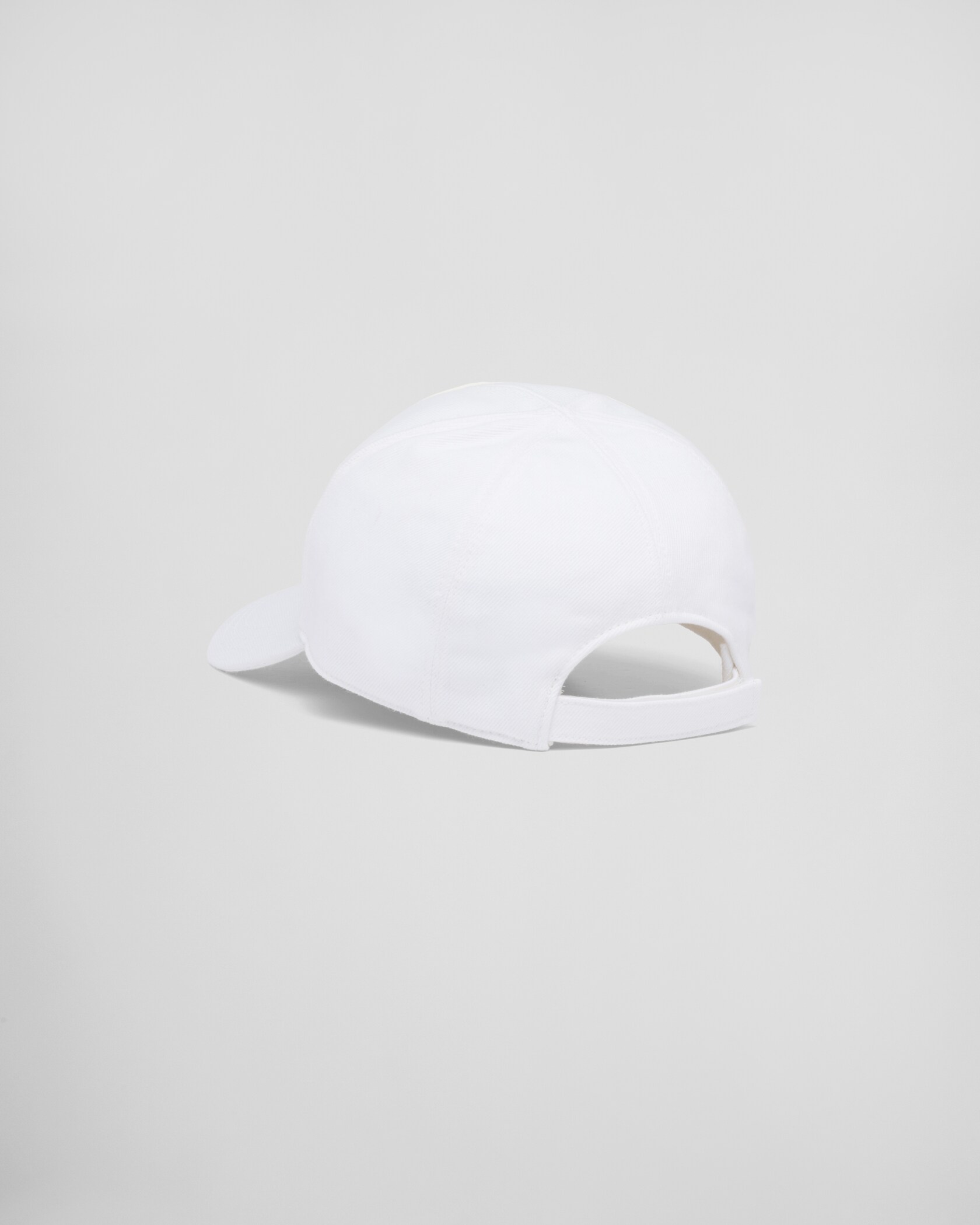 White Drill Baseball Cap | PRADA