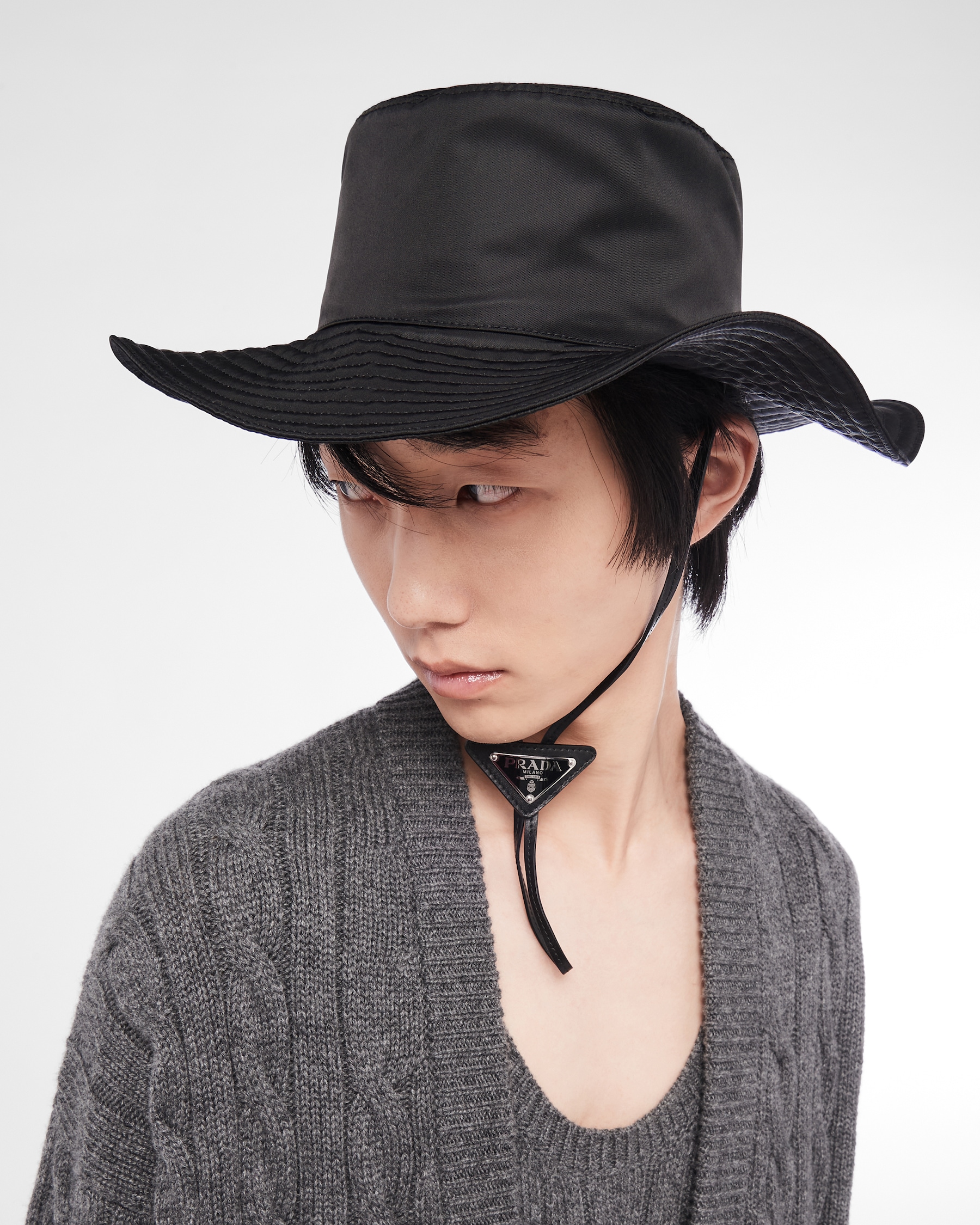 Black Re-nylon Hat | PRADA