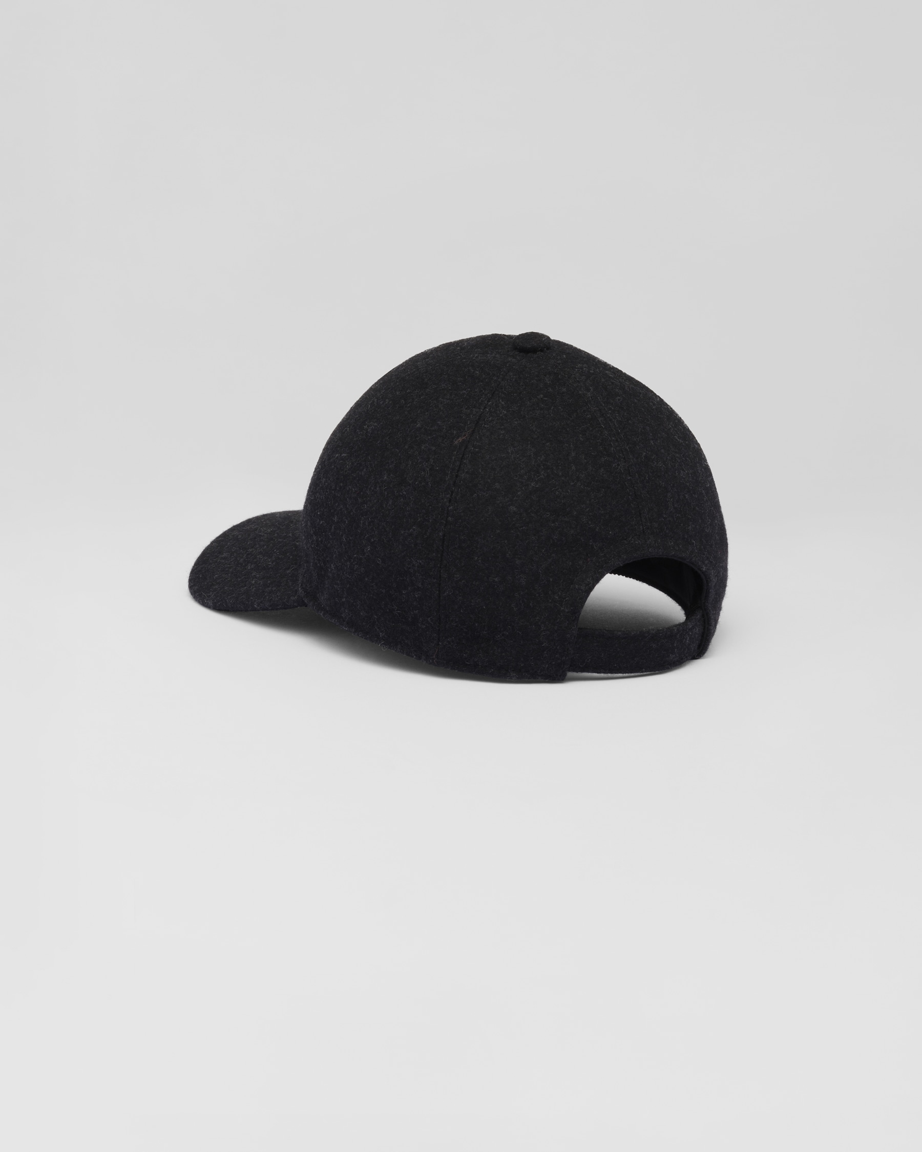 Anthracite Gray Loden Baseball Cap | PRADA