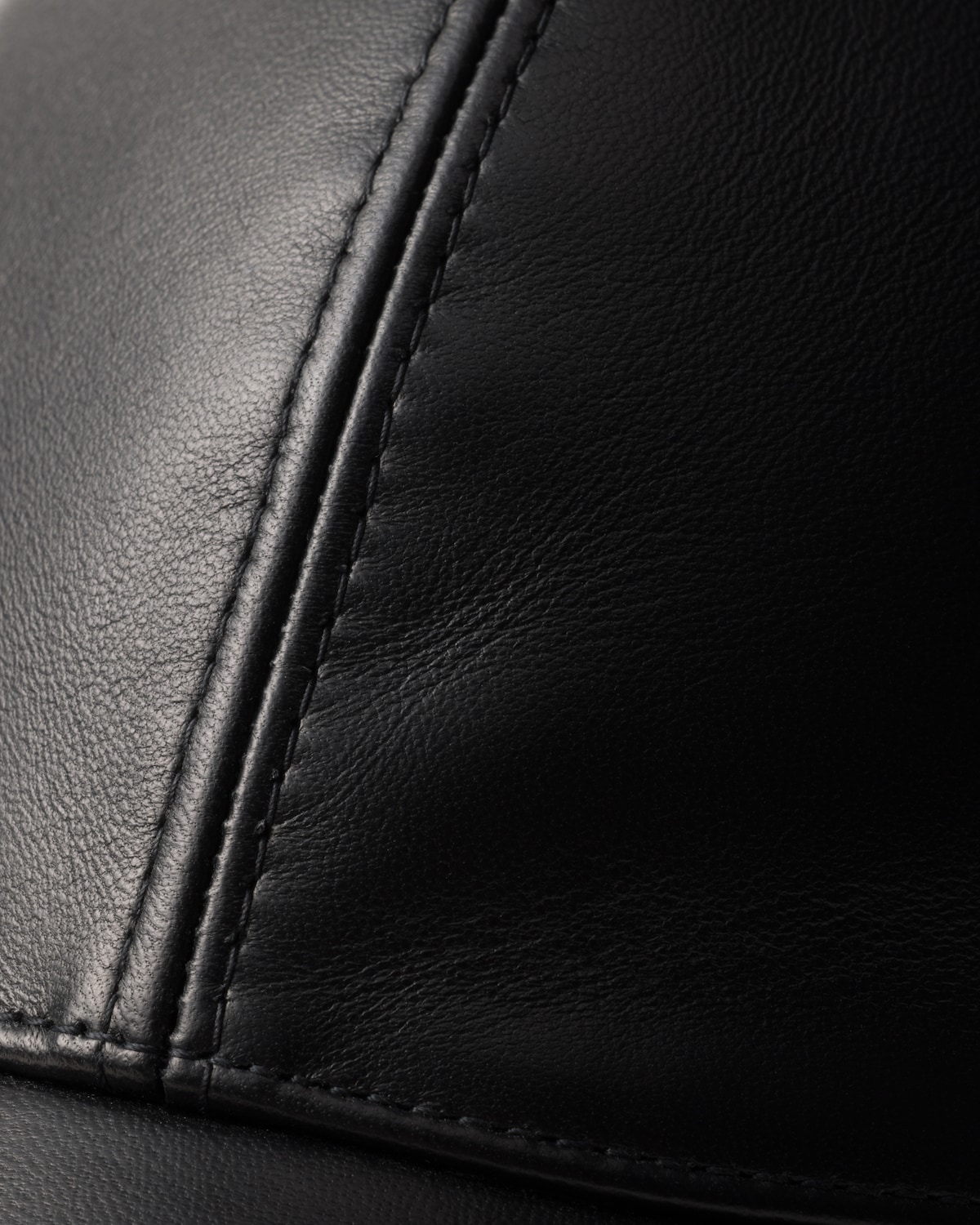 Black Nappa Leather Baseball Cap | PRADA