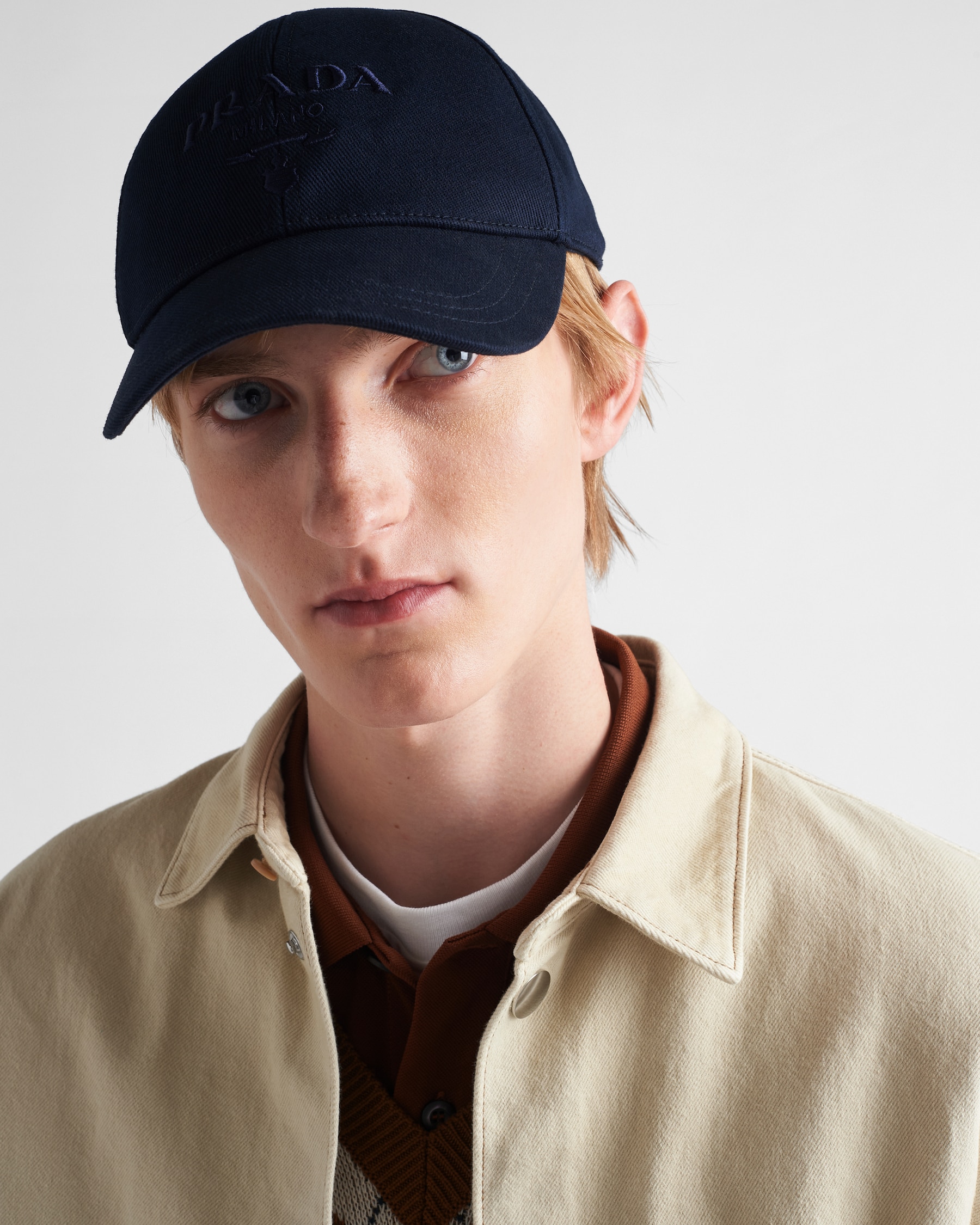 Navy Drill Baseball Cap | PRADA