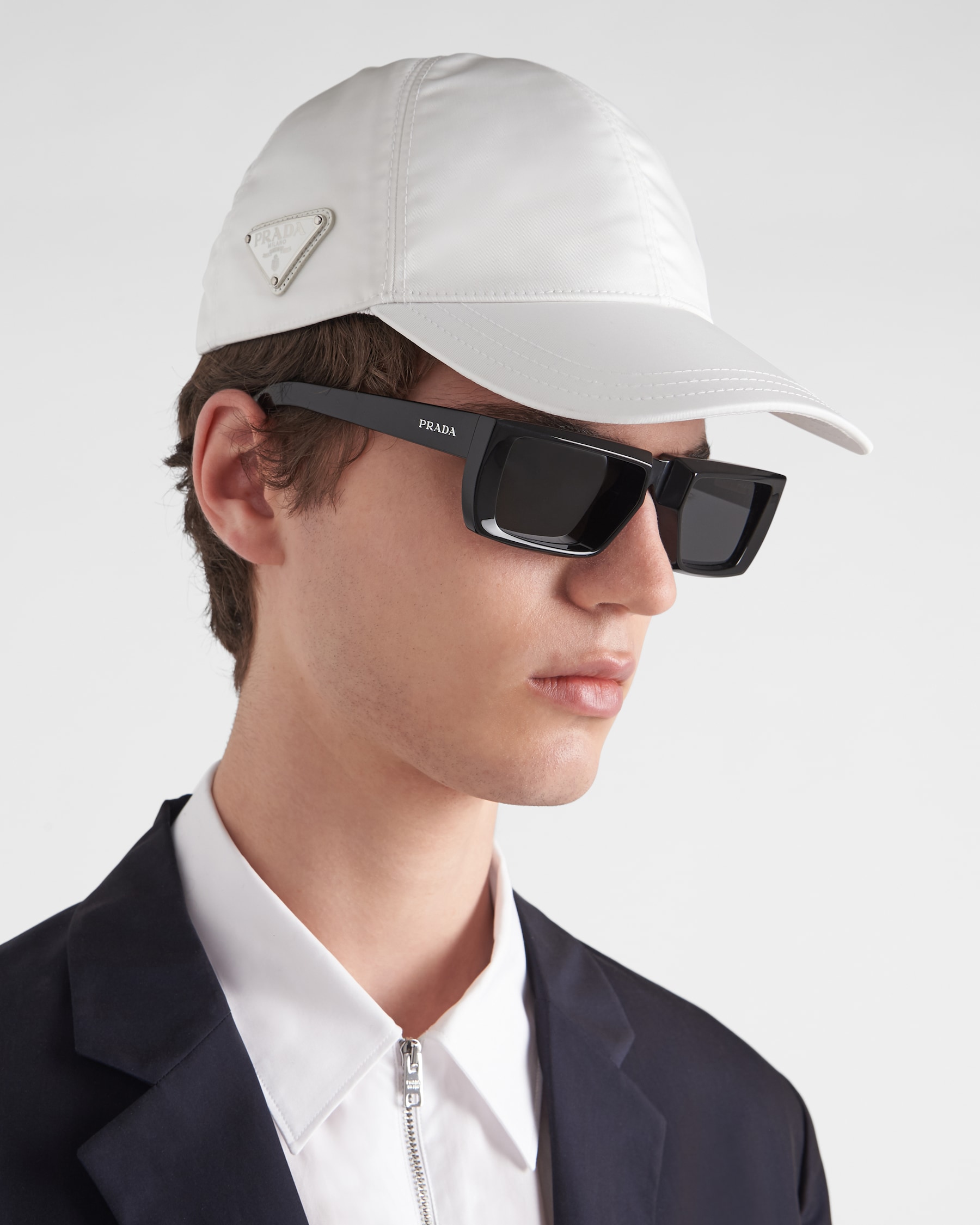 White Re-nylon Baseball Cap | PRADA