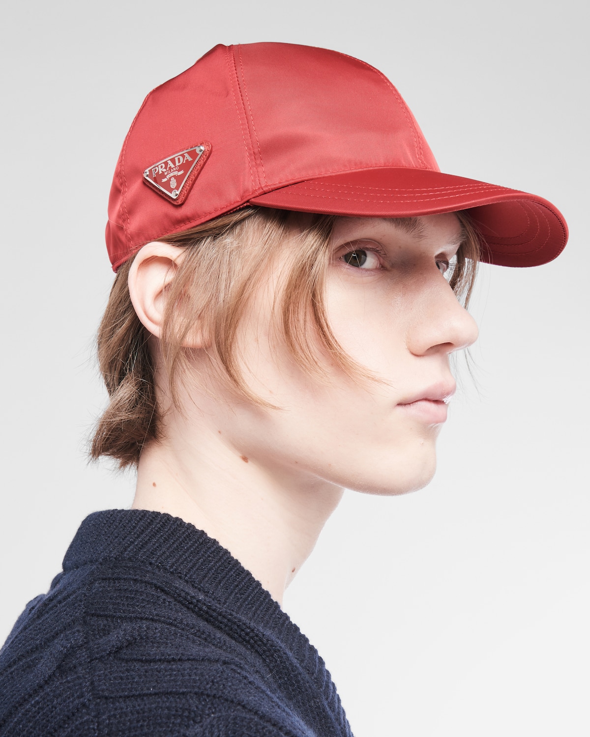 Red Re-nylon Baseball Cap | PRADA