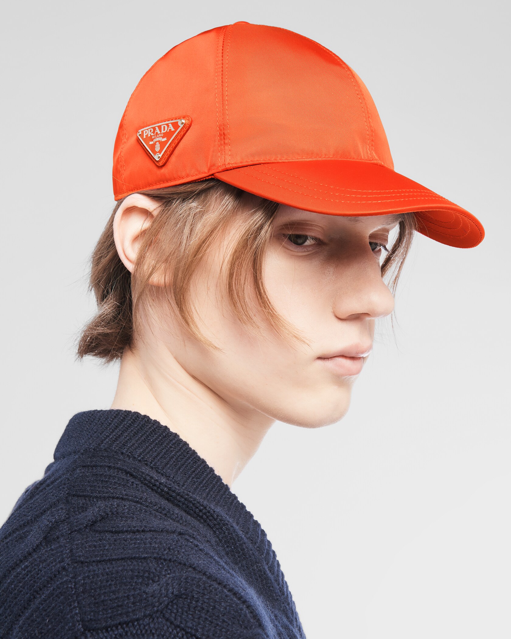 Orange Re-nylon Baseball Cap | PRADA