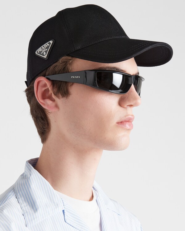 Black Drill Baseball Cap | PRADA