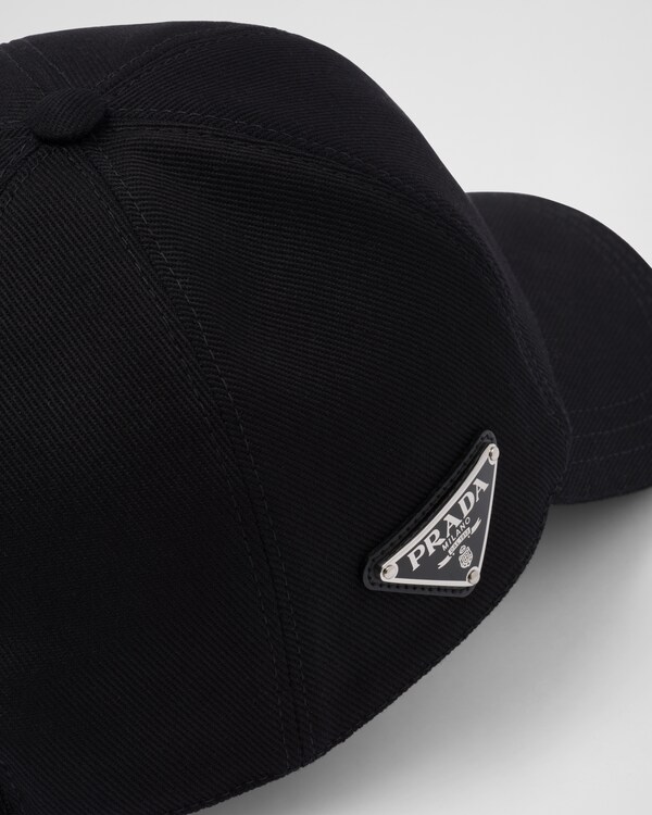 Black Drill Baseball Cap | PRADA