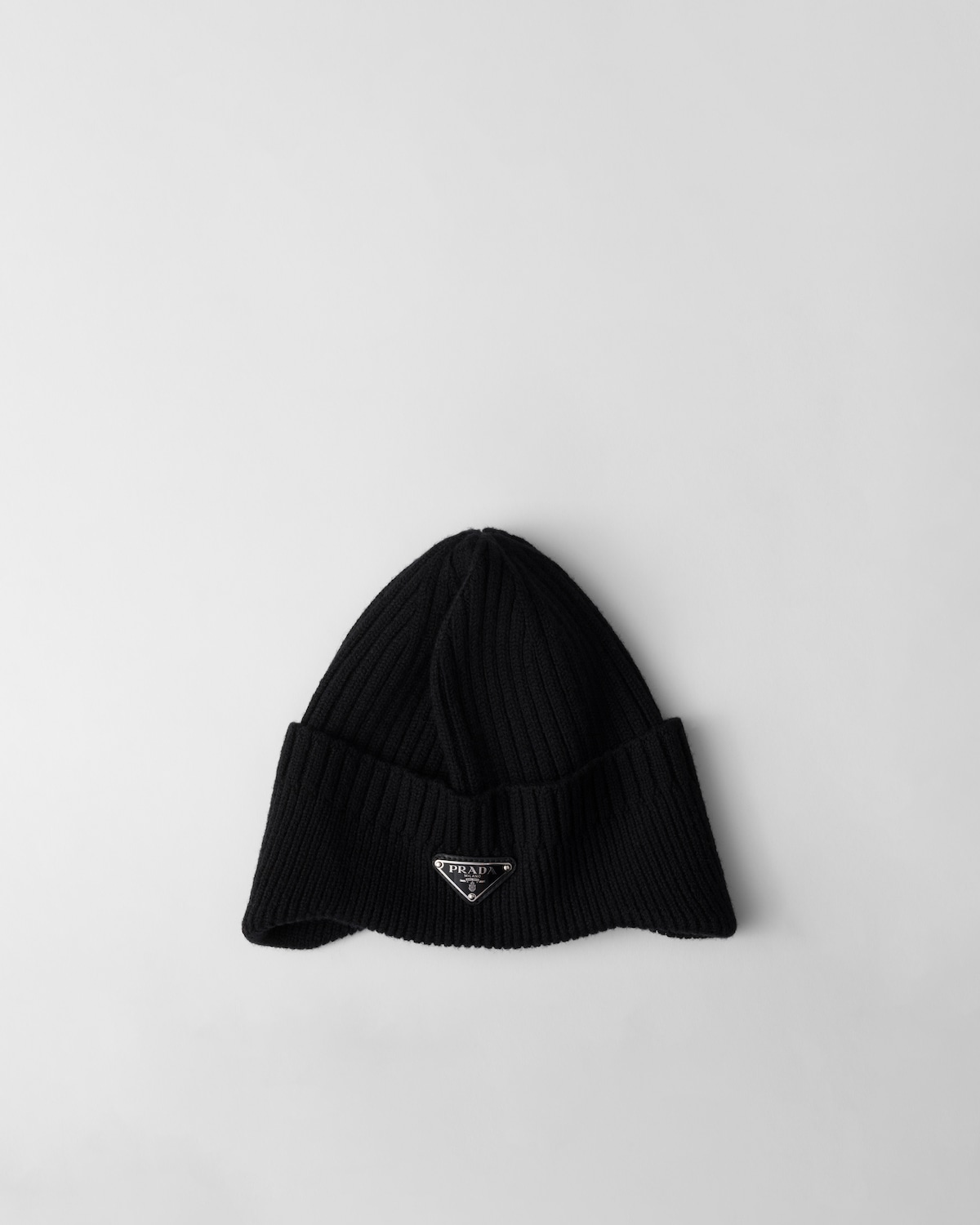 Black Wool Beanie | PRADA