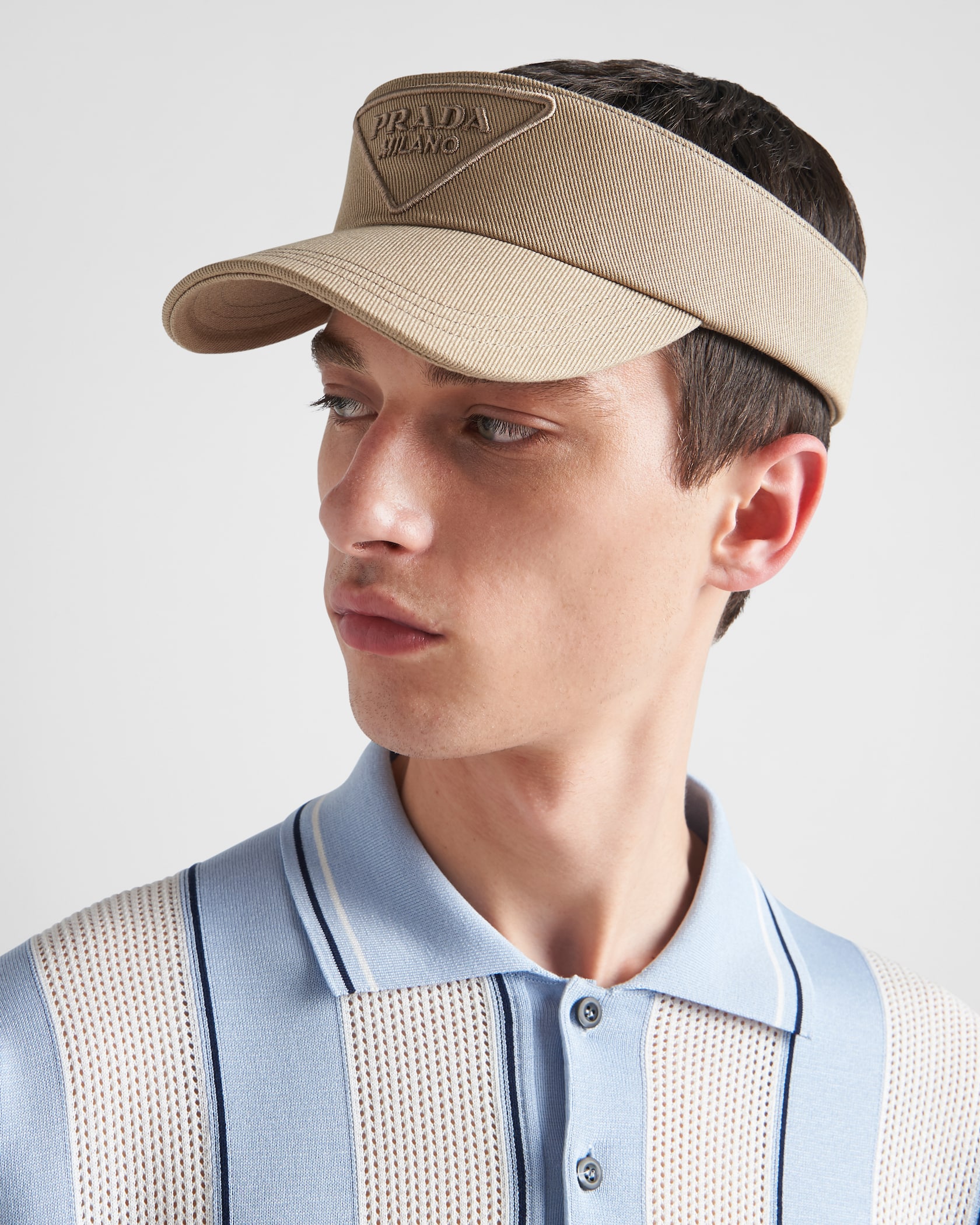 Khaki Drill Visor | PRADA