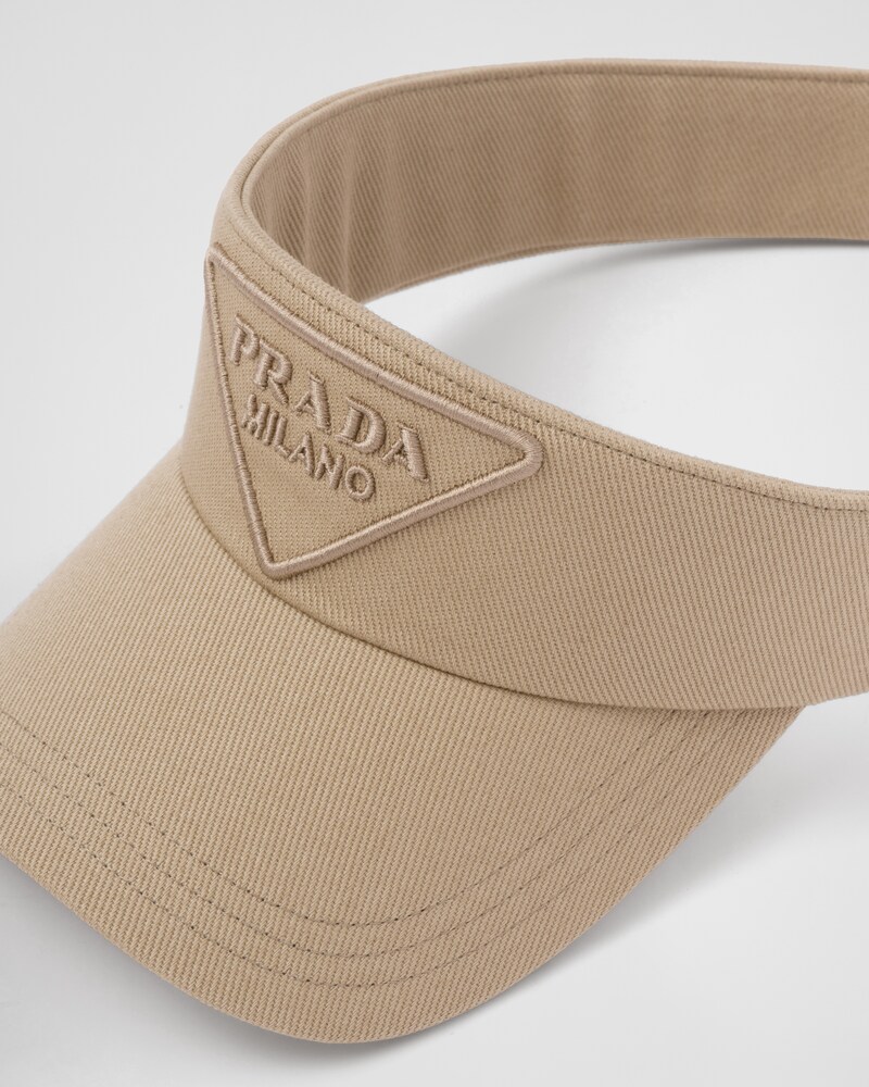 Khaki Drill Visor | PRADA