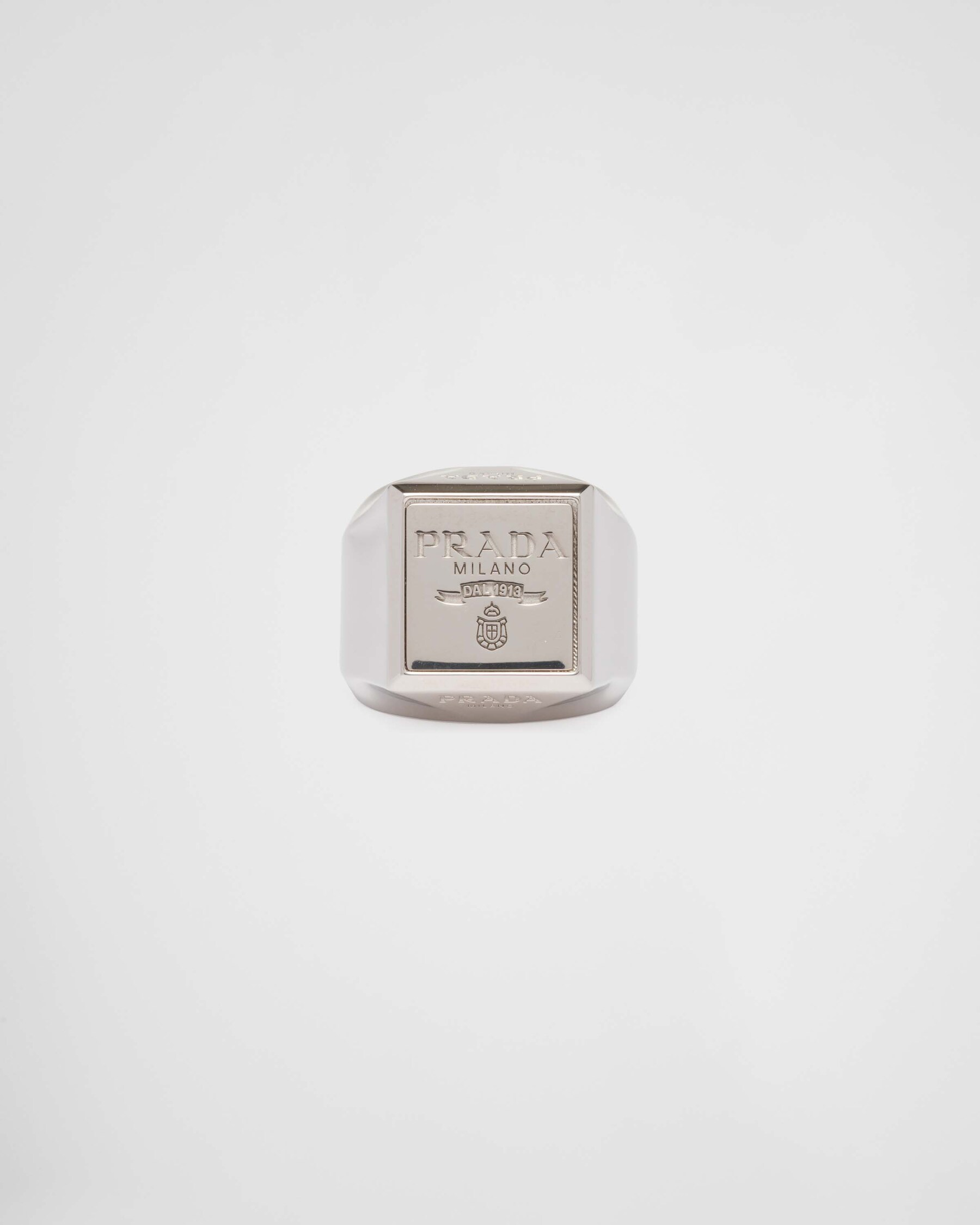Silver Prada Symbole Ring | PRADA