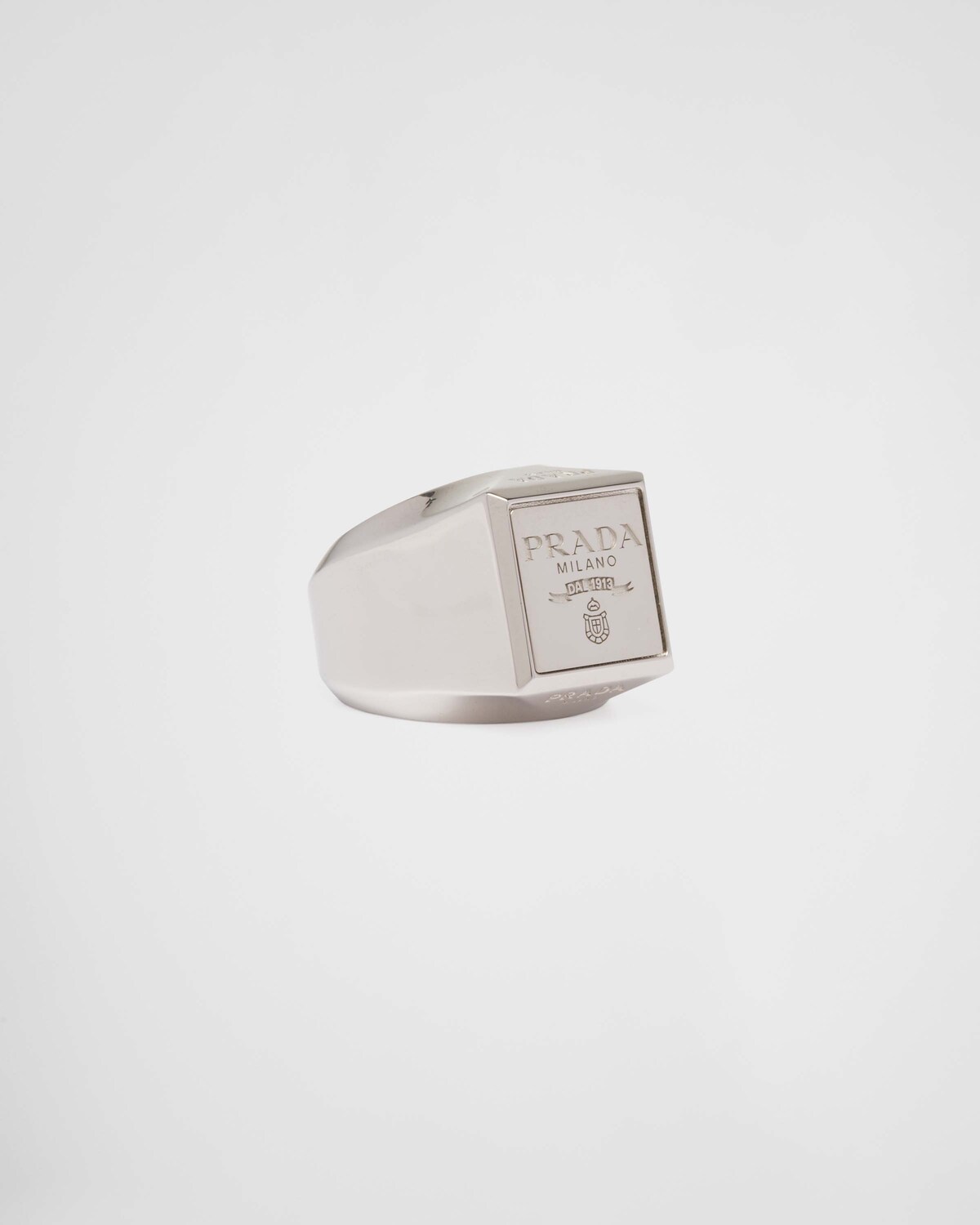 Silver Prada Symbole Ring | PRADA
