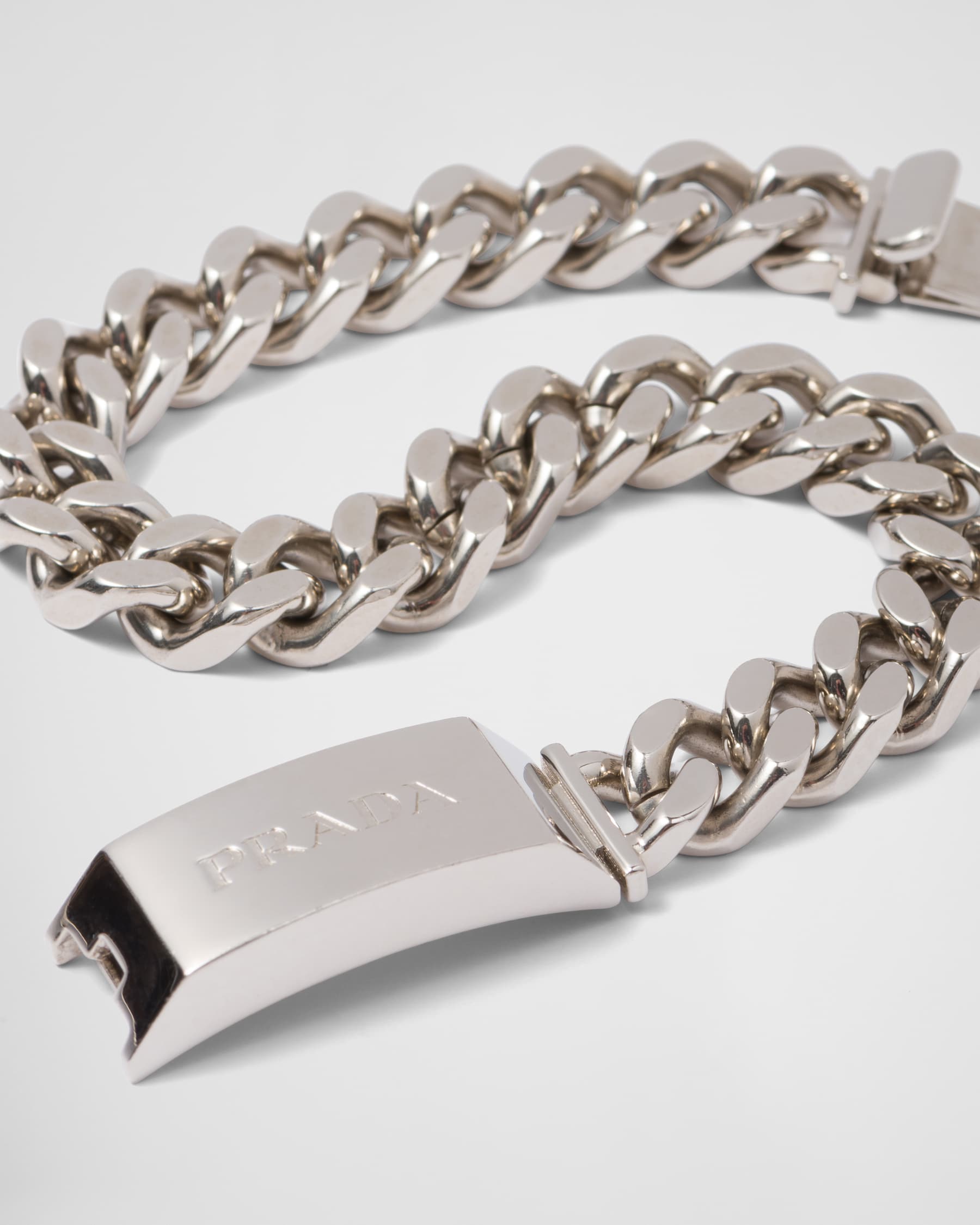 Silver Chain Jewels Bracelet | PRADA