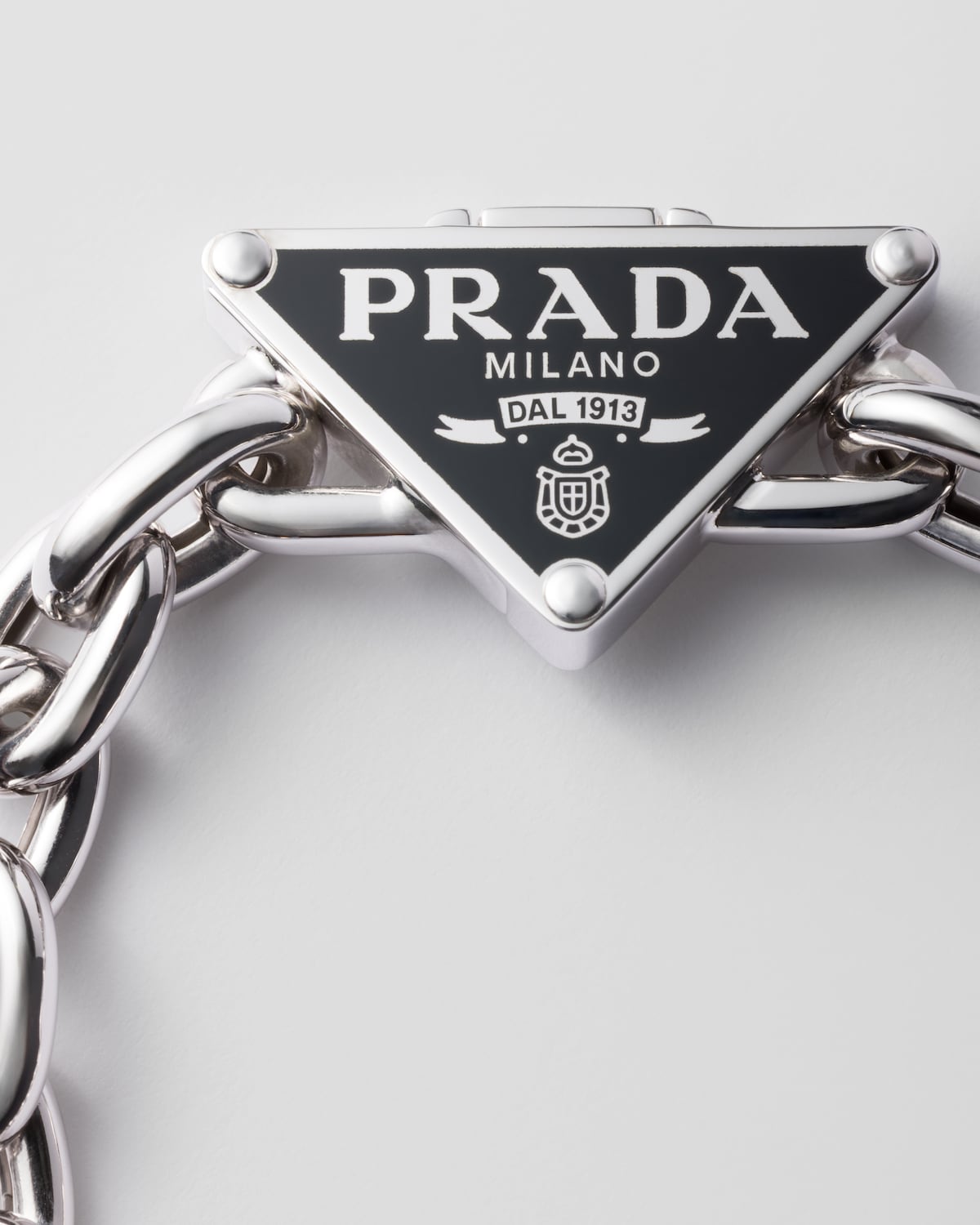 Silver Silver Chain Bracelet | PRADA