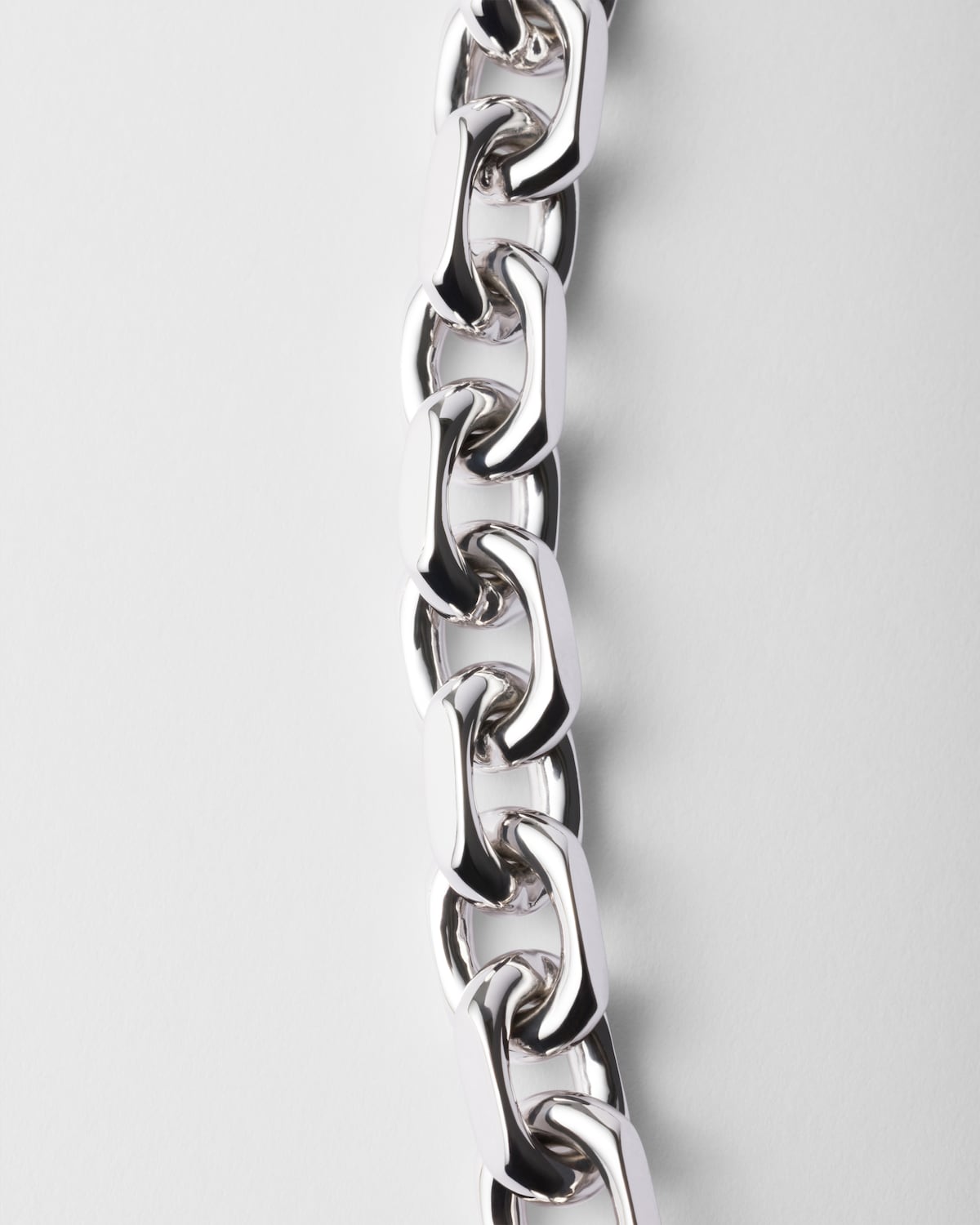 Silver Silver Chain Necklace | PRADA