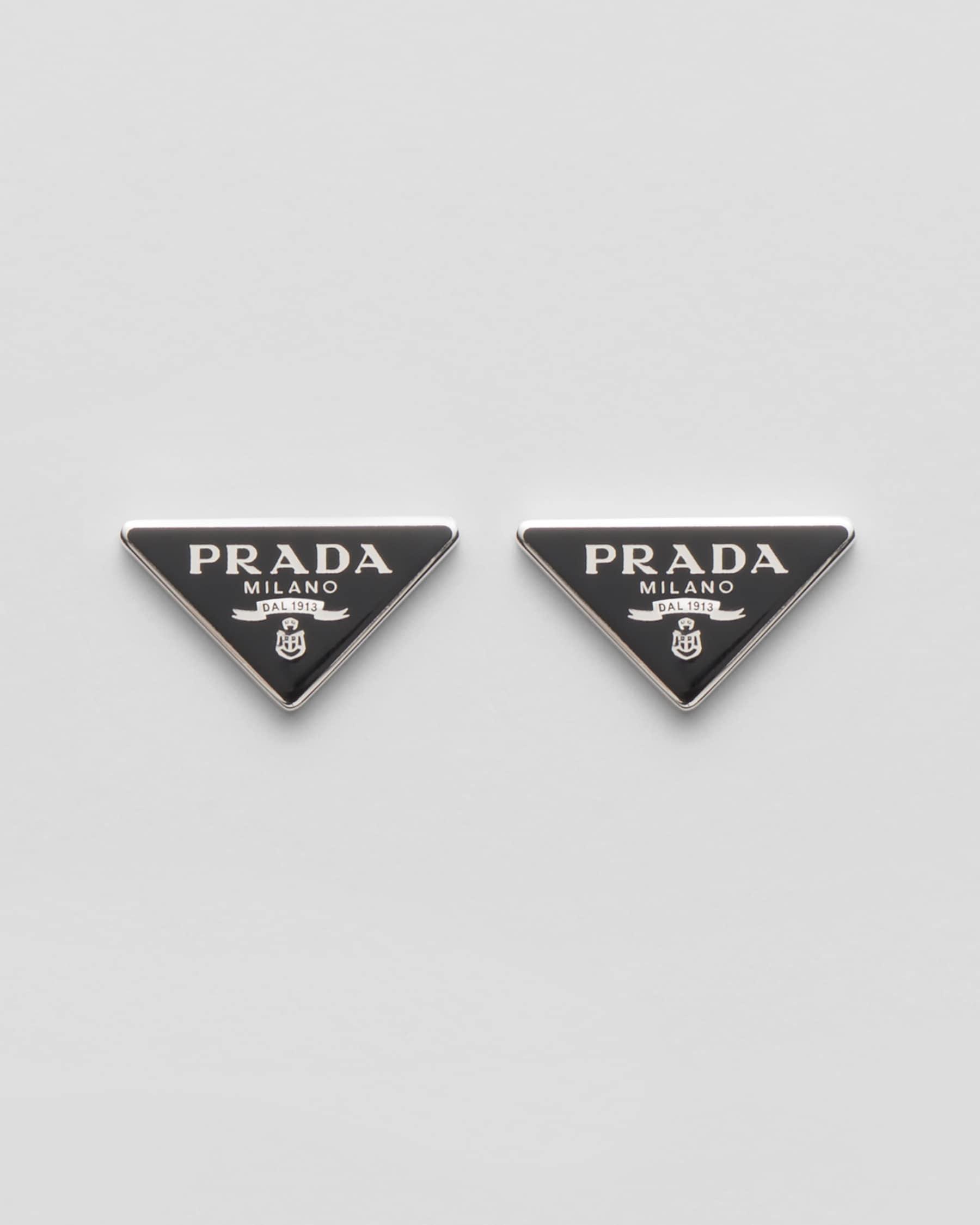 Black Prada Symbole Earrings | PRADA