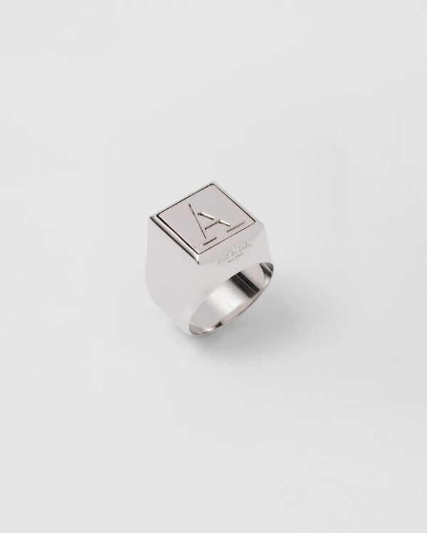 Silver Interchangeable Element For Prada Symbole Ring | PRADA