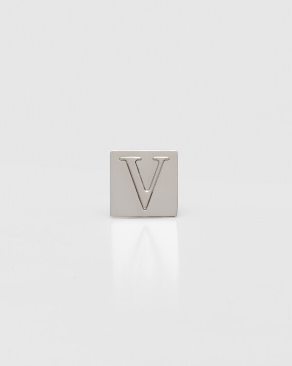 Silver Interchangeable Element For Prada Symbole Ring | PRADA