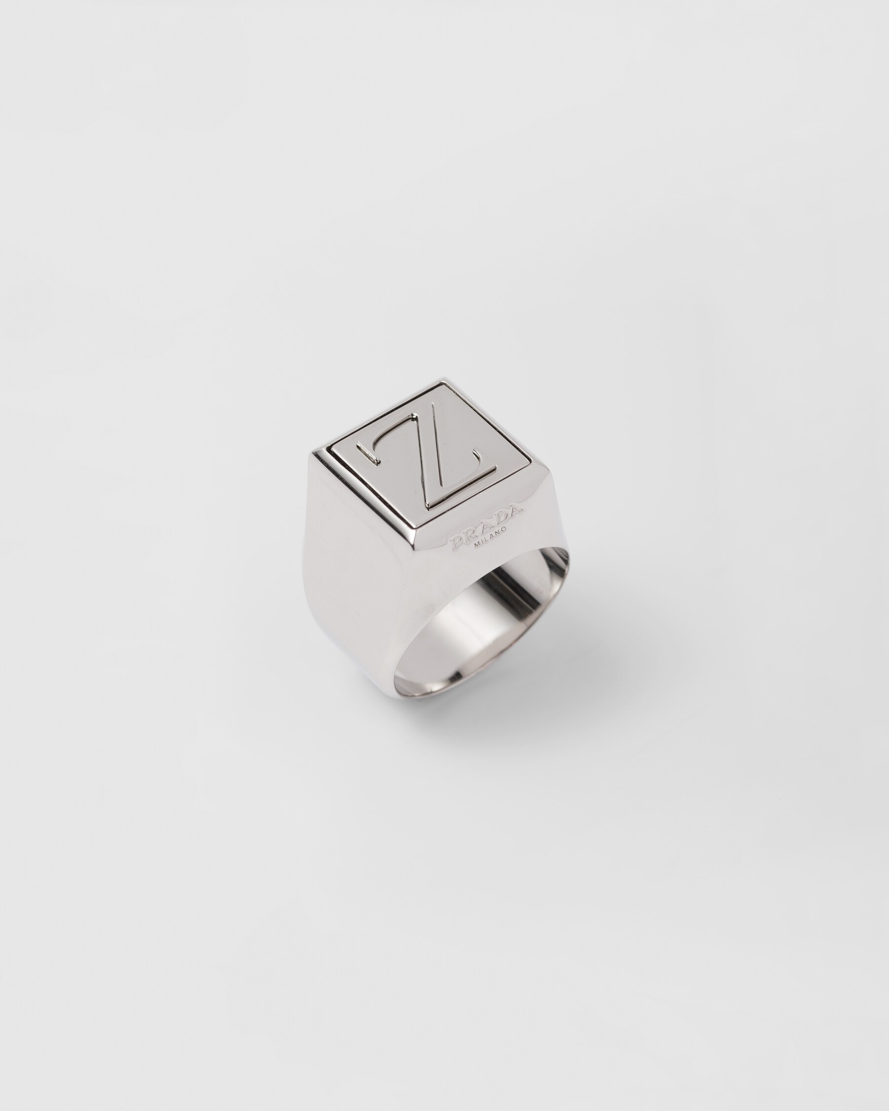 Silver Interchangeable Element For Prada Symbole Ring | PRADA